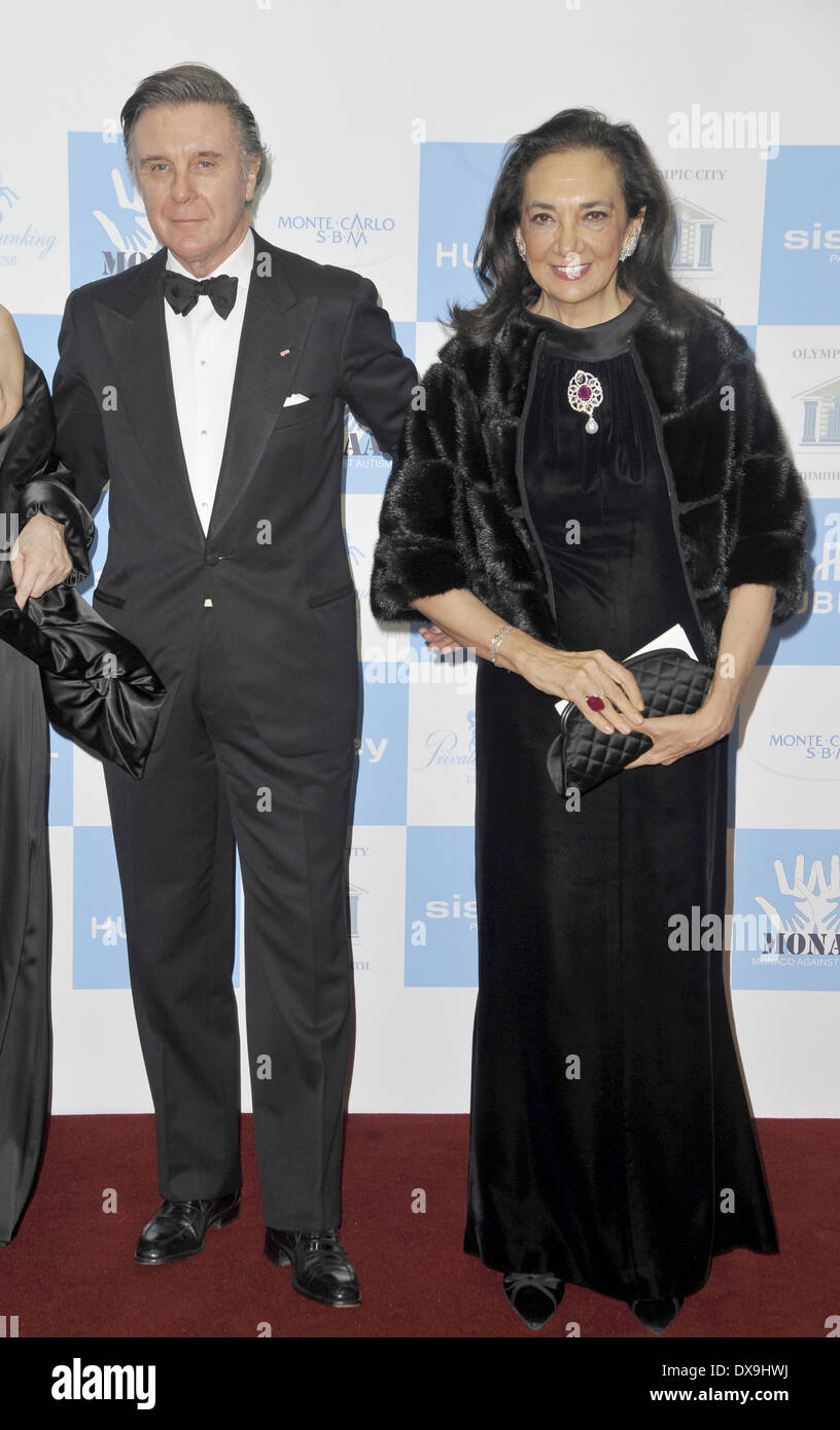 Alberto Repossi son épouse et son daugter Alexandra assiste à la Monaa ...