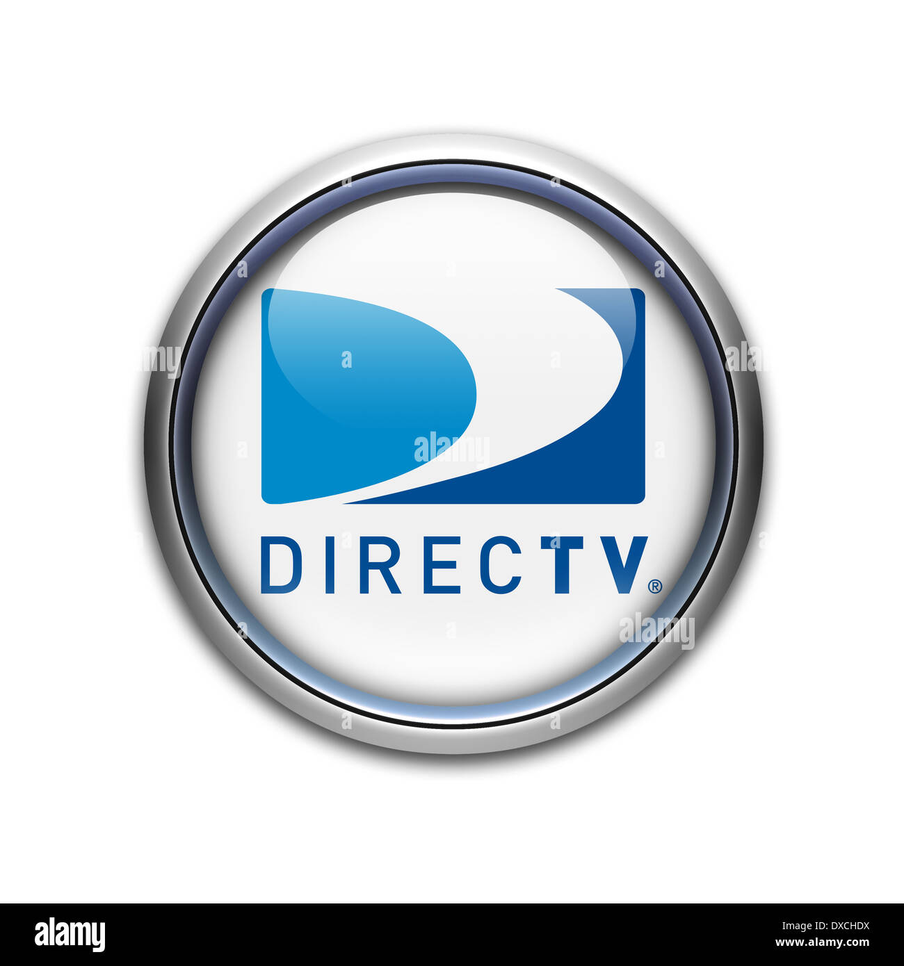 Logo télévision direct icône symbole emblème du drapeau Photo Stock - Alamy