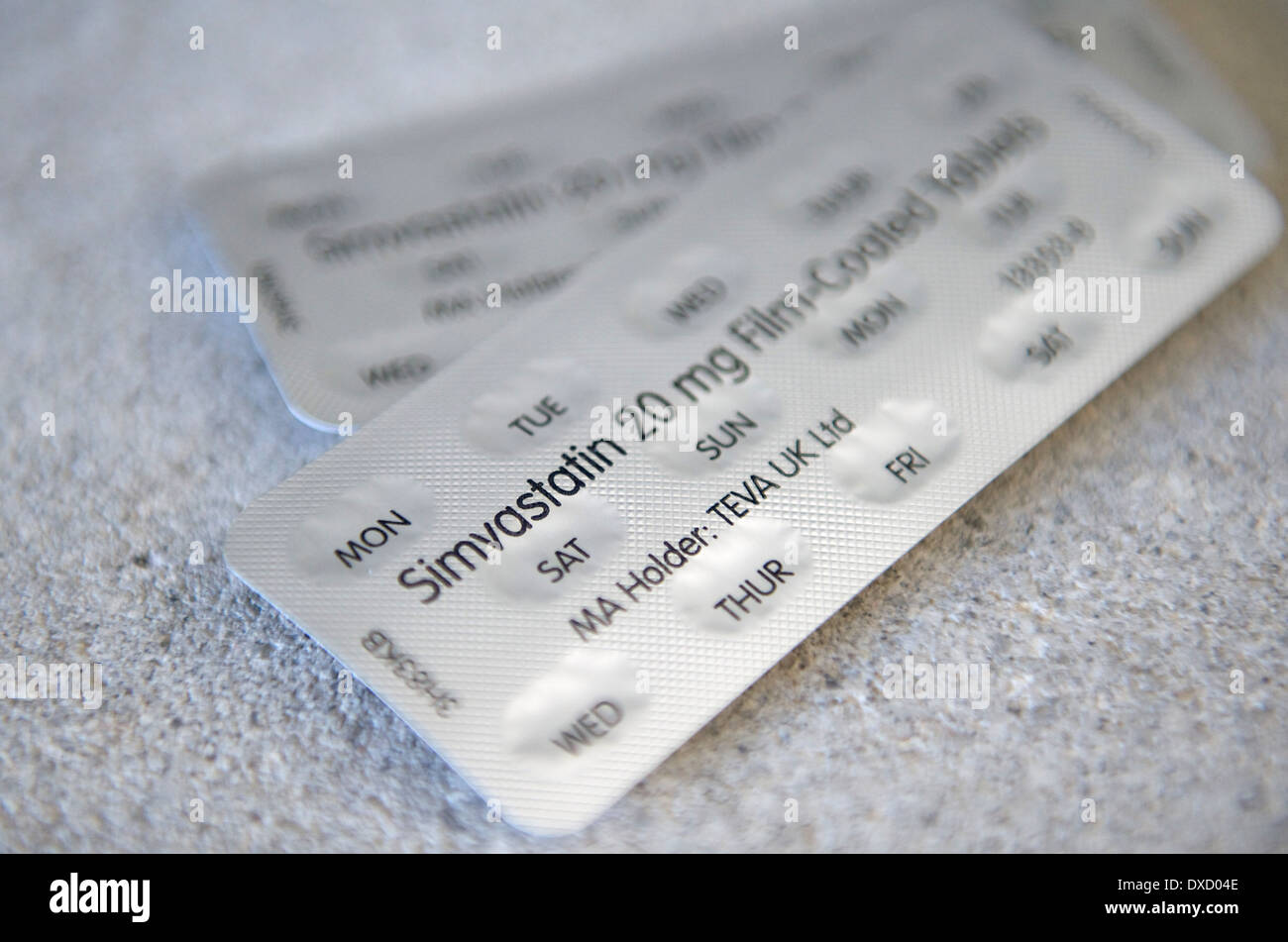Comprimé de simvastatine Banque de photographies et d’images à haute ...