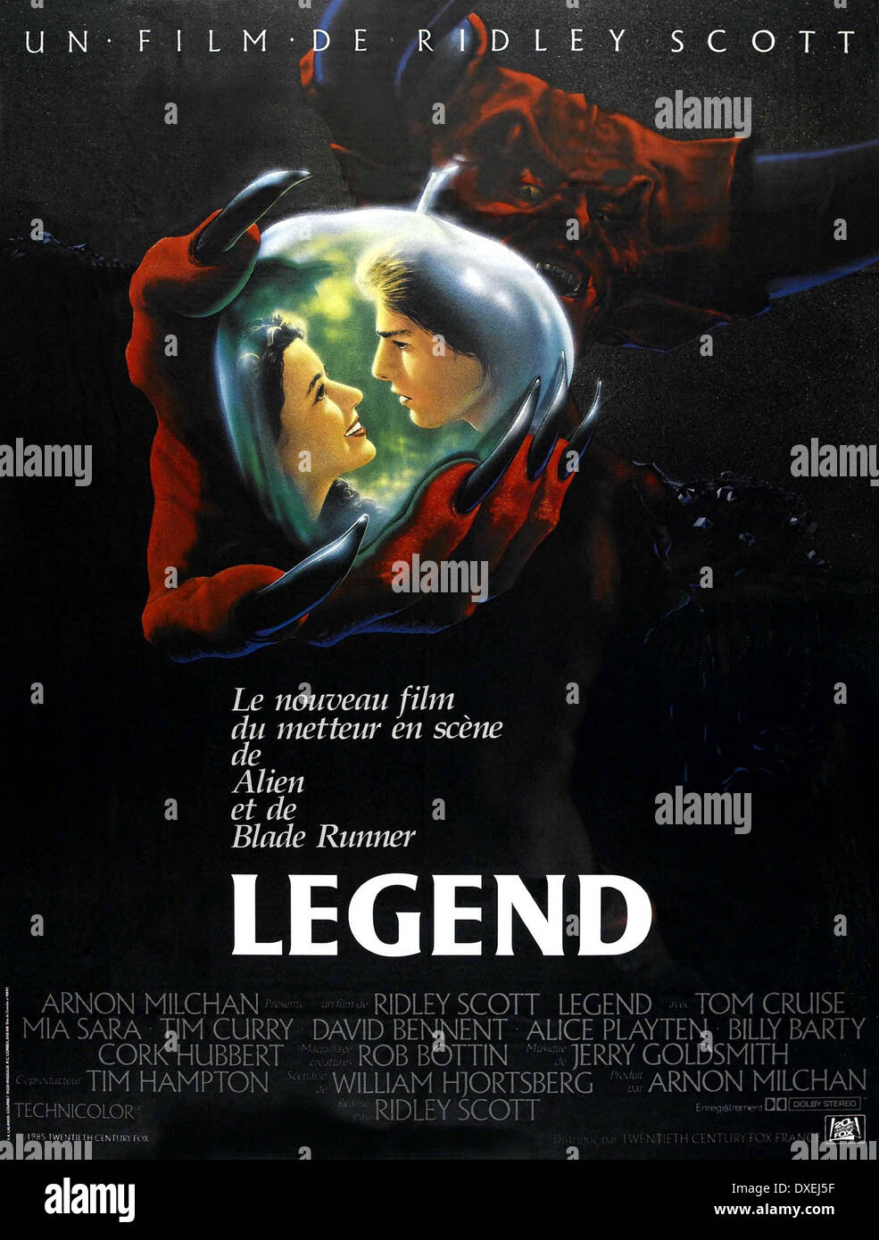 Movie poster legend 1985 Banque de photographies et d’images à haute ...
