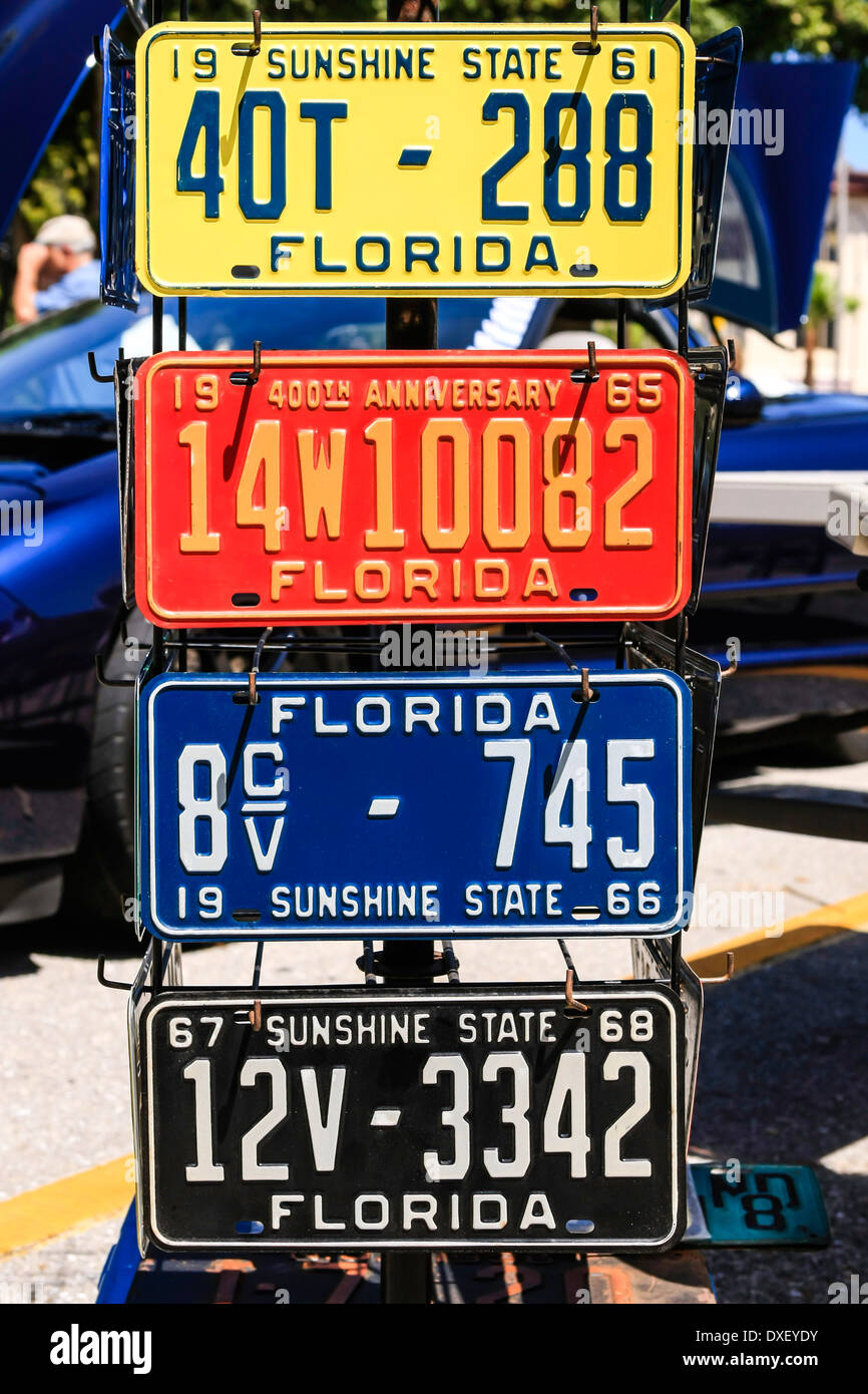 Plaques d'immatriculation vintage Banque de photographies et d’images à ...
