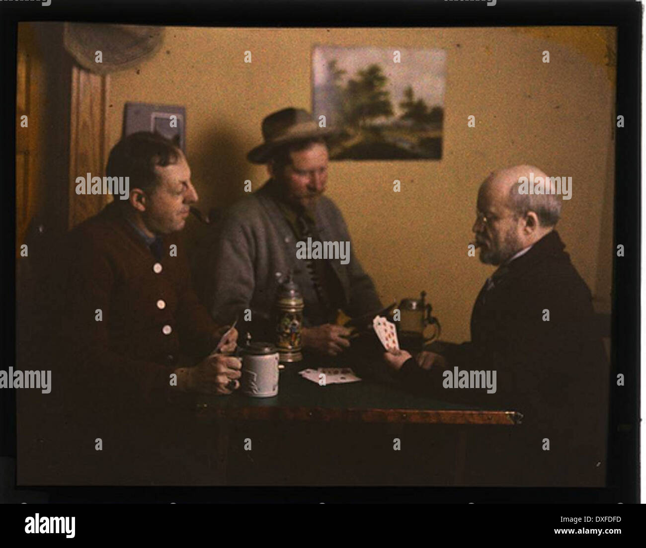 Vieillards jouant aux cartes Banque de photographies et d’images à ...