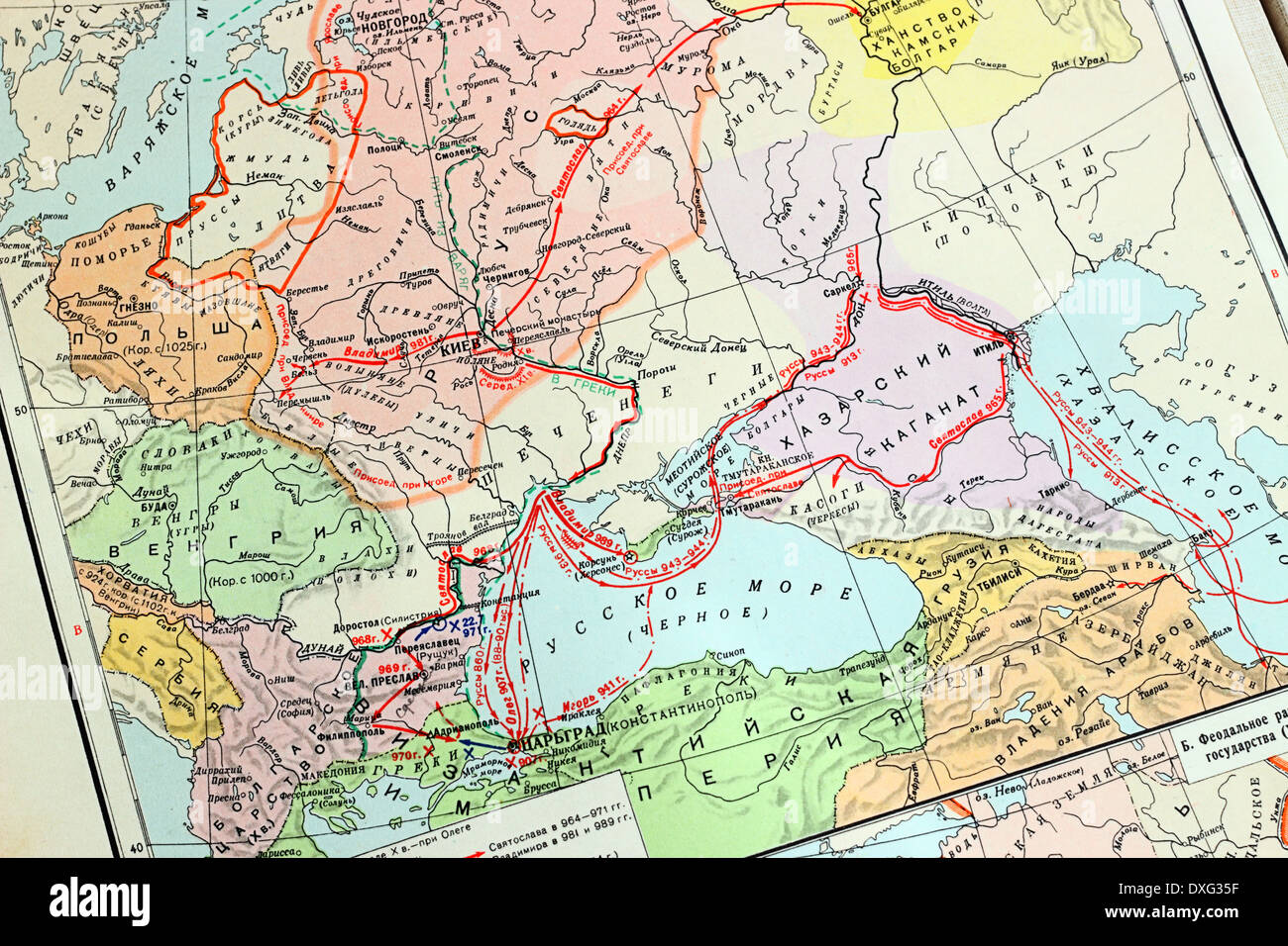 Carte europe 1947 Banque de photographies et d’images à haute ...