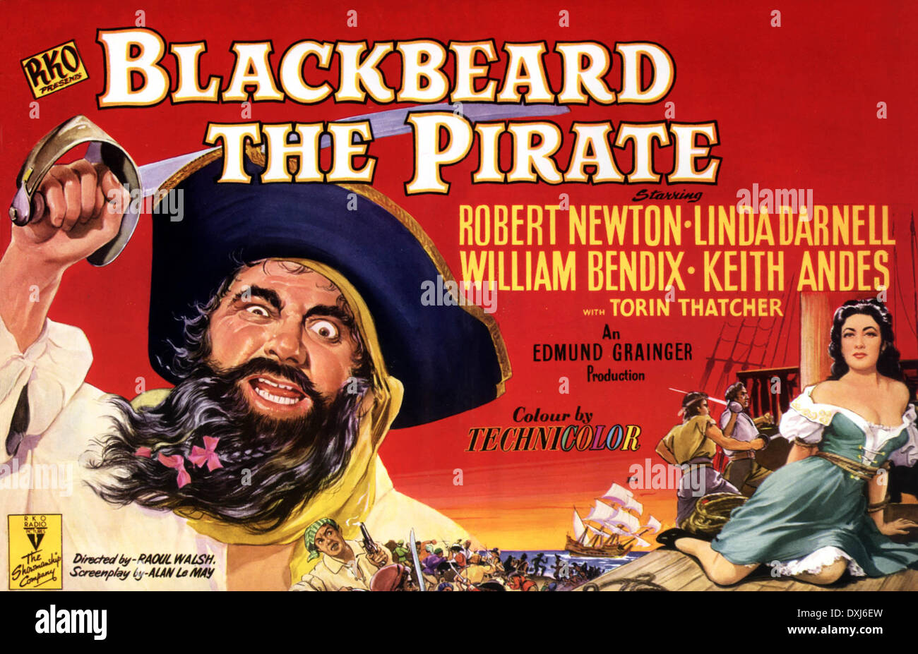 Blackbeard le pirate Banque de photographies et d’images à haute ...