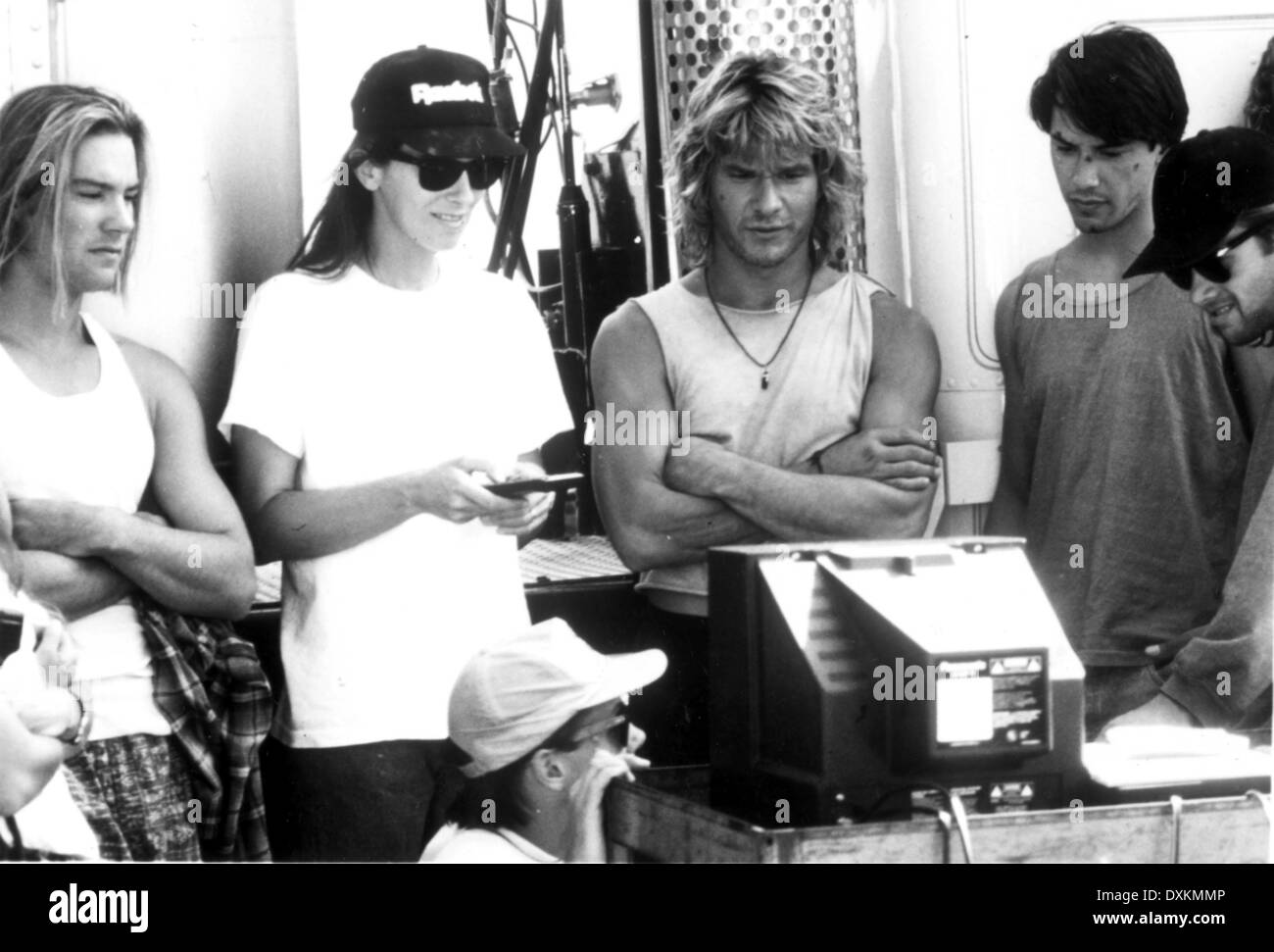 Patrick swayze point break Banque d'images noir et blanc - Alamy
