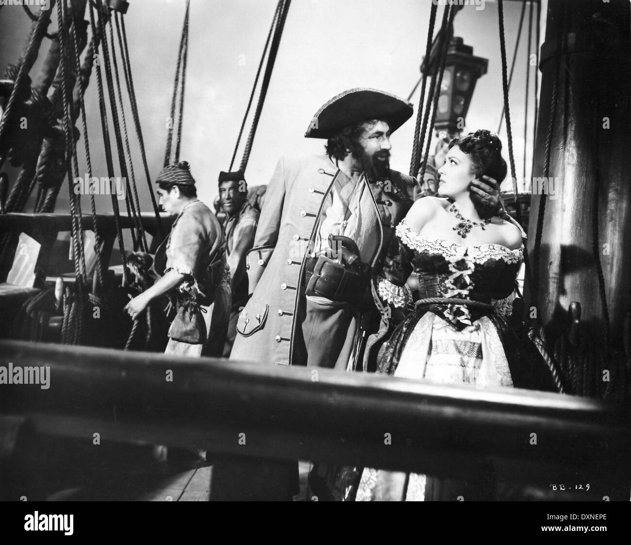 Blackbeard the pirate 1952 robert newton Banque de photographies et d ...