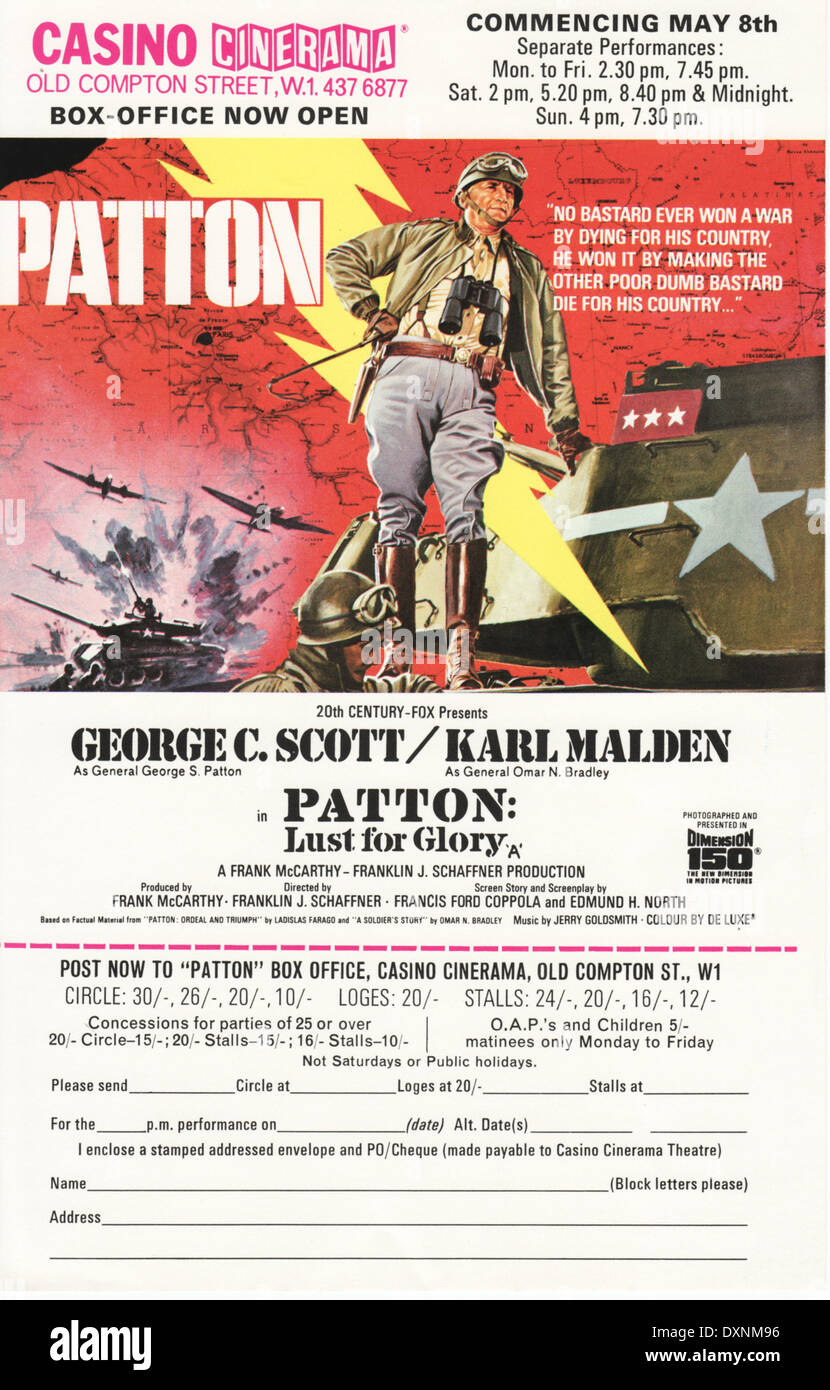 Patton movie 1970 Banque de photographies et d’images à haute ...