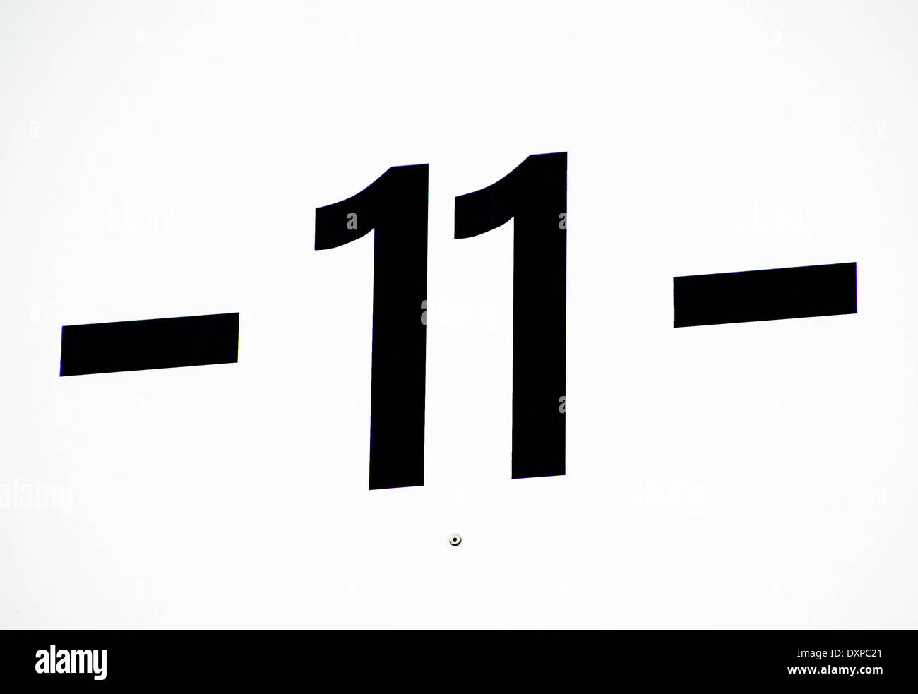 Number 11 eleven Banque de photographies et d’images à haute résolution ...