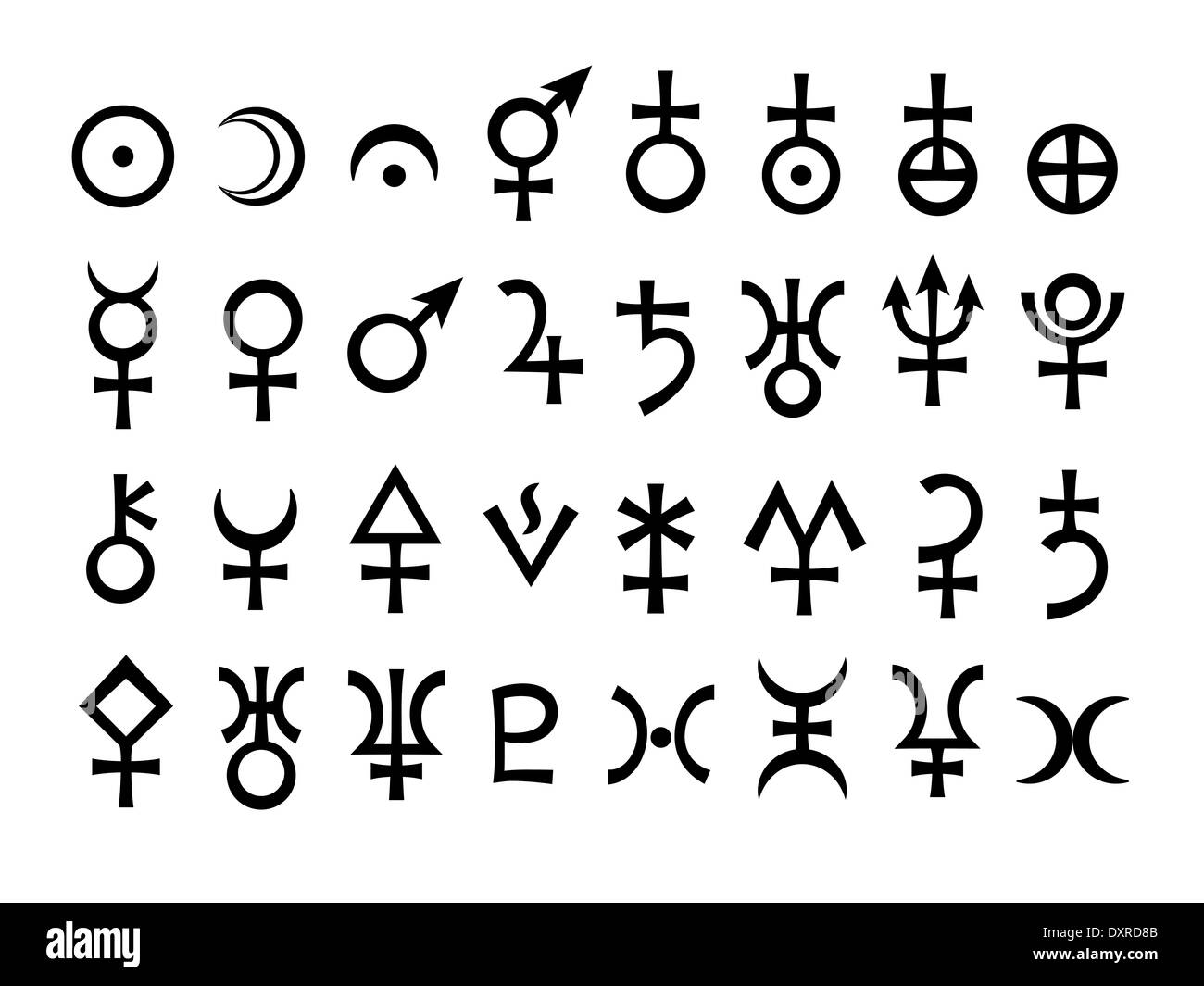 Astrology zodiac signs planets elements Banque de photographies et d ...