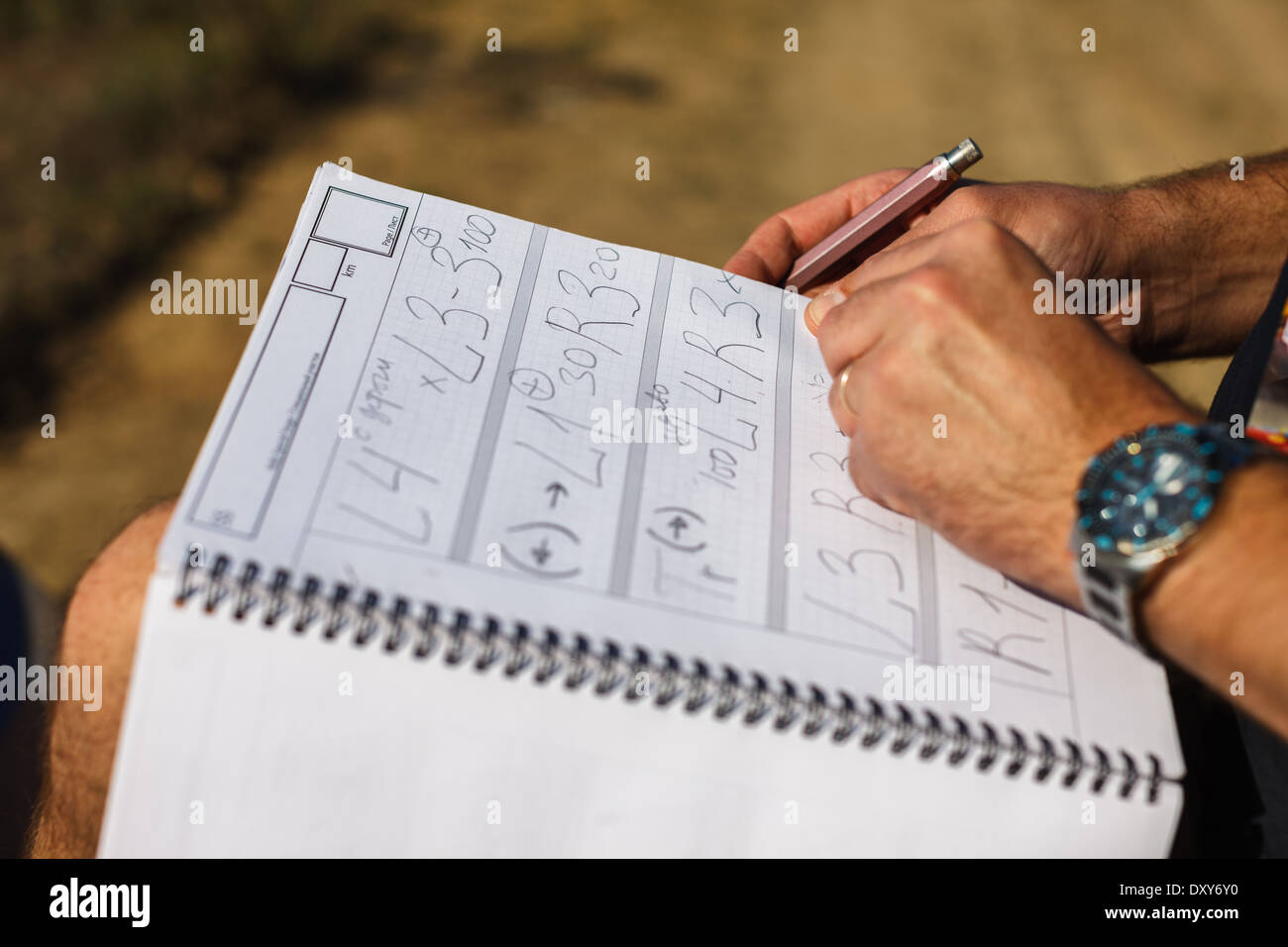 Pace notes Banque de photographies et d’images à haute résolution - Alamy