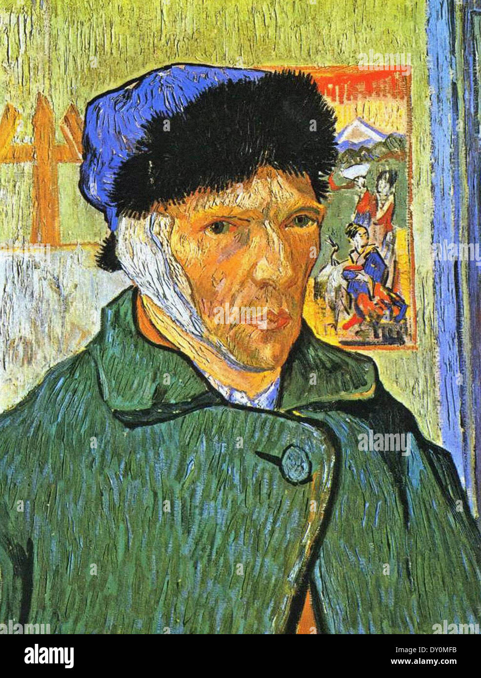 Vincent Van Gogh autoportrait à l'oreille bandée Photo Stock - Alamy