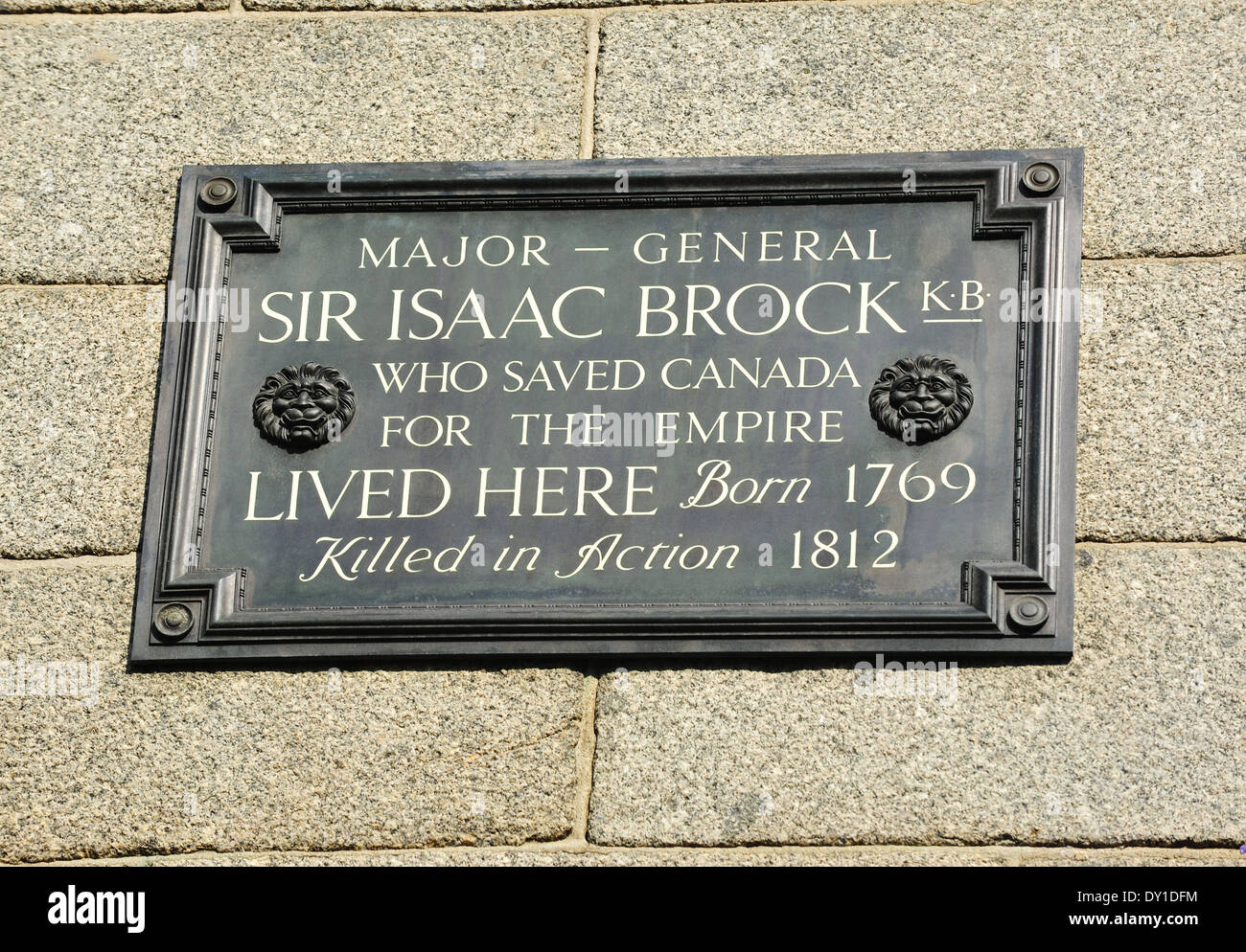 Sir isaac brock Banque de photographies et d’images à haute résolution ...