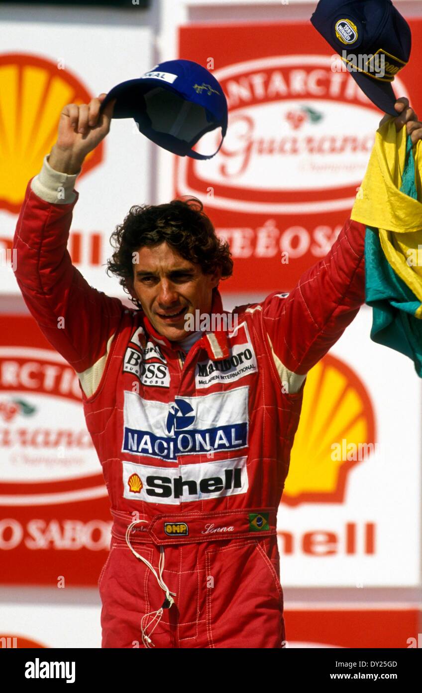 Interlagos, Brésil. Mar 28, 1993. Ayrton Senna (McLaren) F1 : McLaren ...