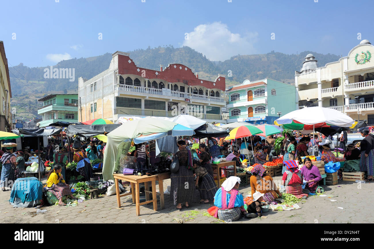 Vegetable market almolonga guatemala Banque de photographies et d ...
