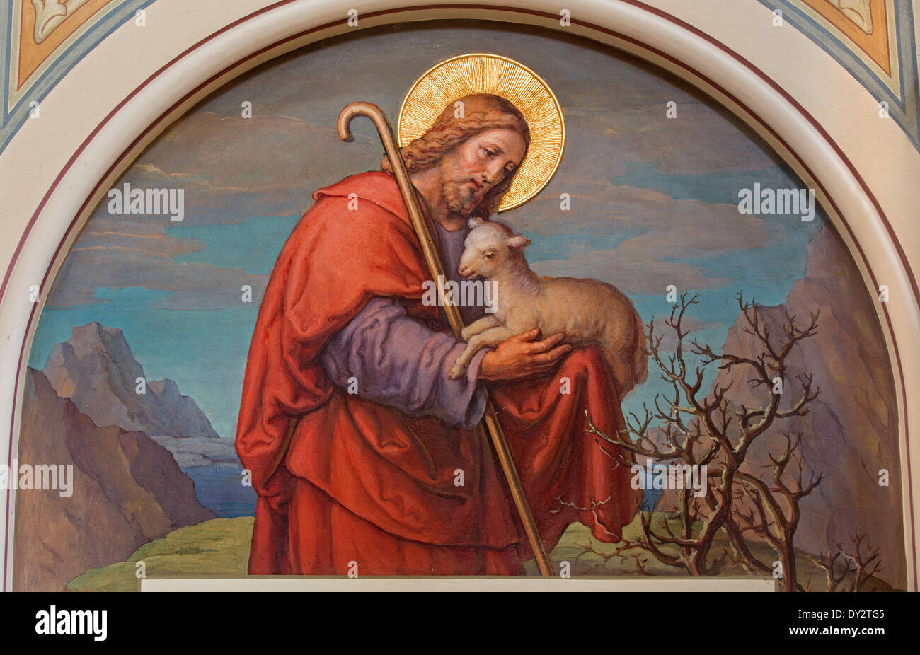 Jésus berger Banque de photographies et d’images à haute résolution - Alamy