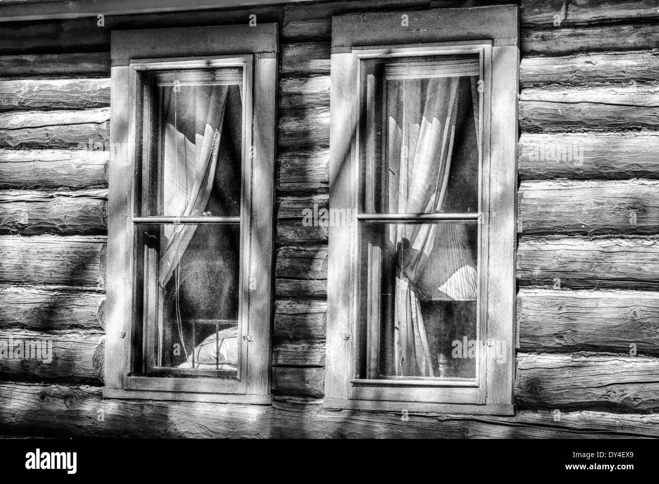 Texture de windows Banque d'images noir et blanc - Alamy