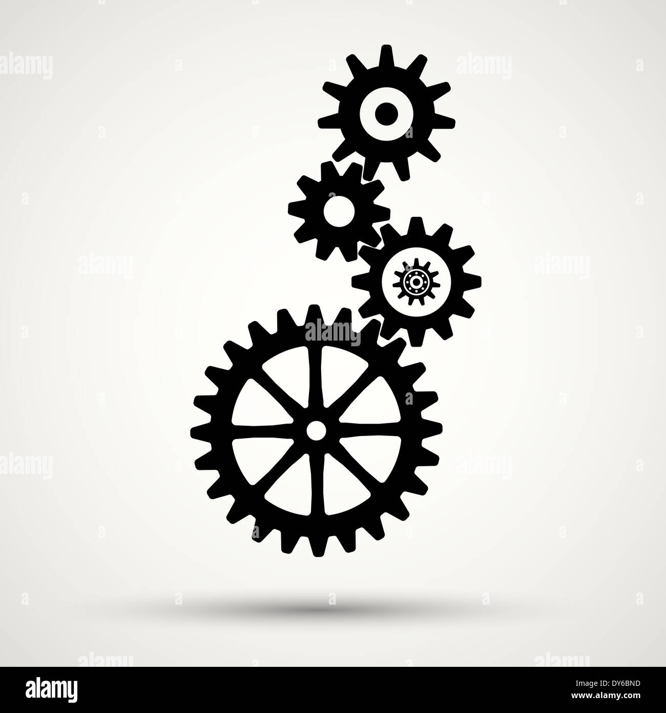 Icône de l'engrenage. Vector illustration Photo Stock - Alamy