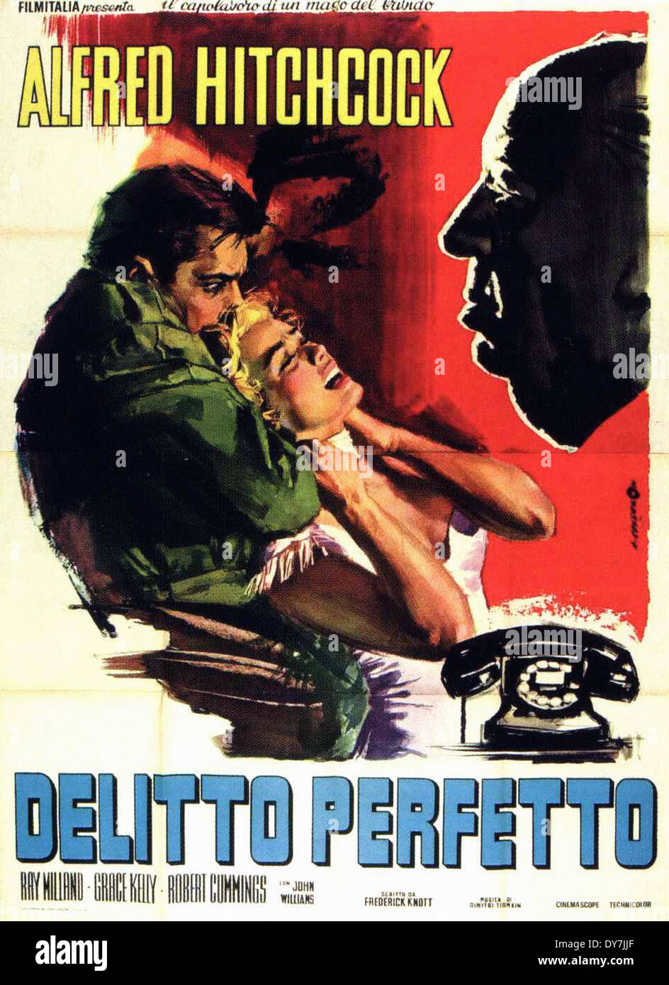 Dial m for murder alfred hitchcock 1954 movie poster Banque de ...