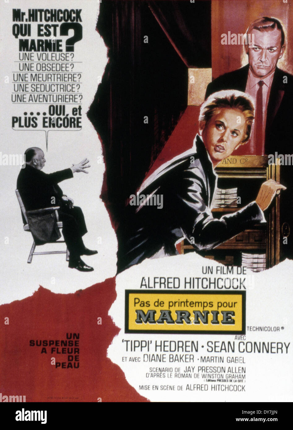 Alfred hitchcock 1964 french movie poster Banque de photographies et d’images à haute résolution ...