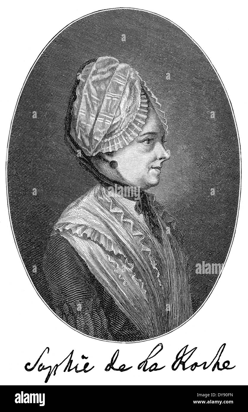 Marie sophie de la roche Banque d'images noir et blanc - Alamy