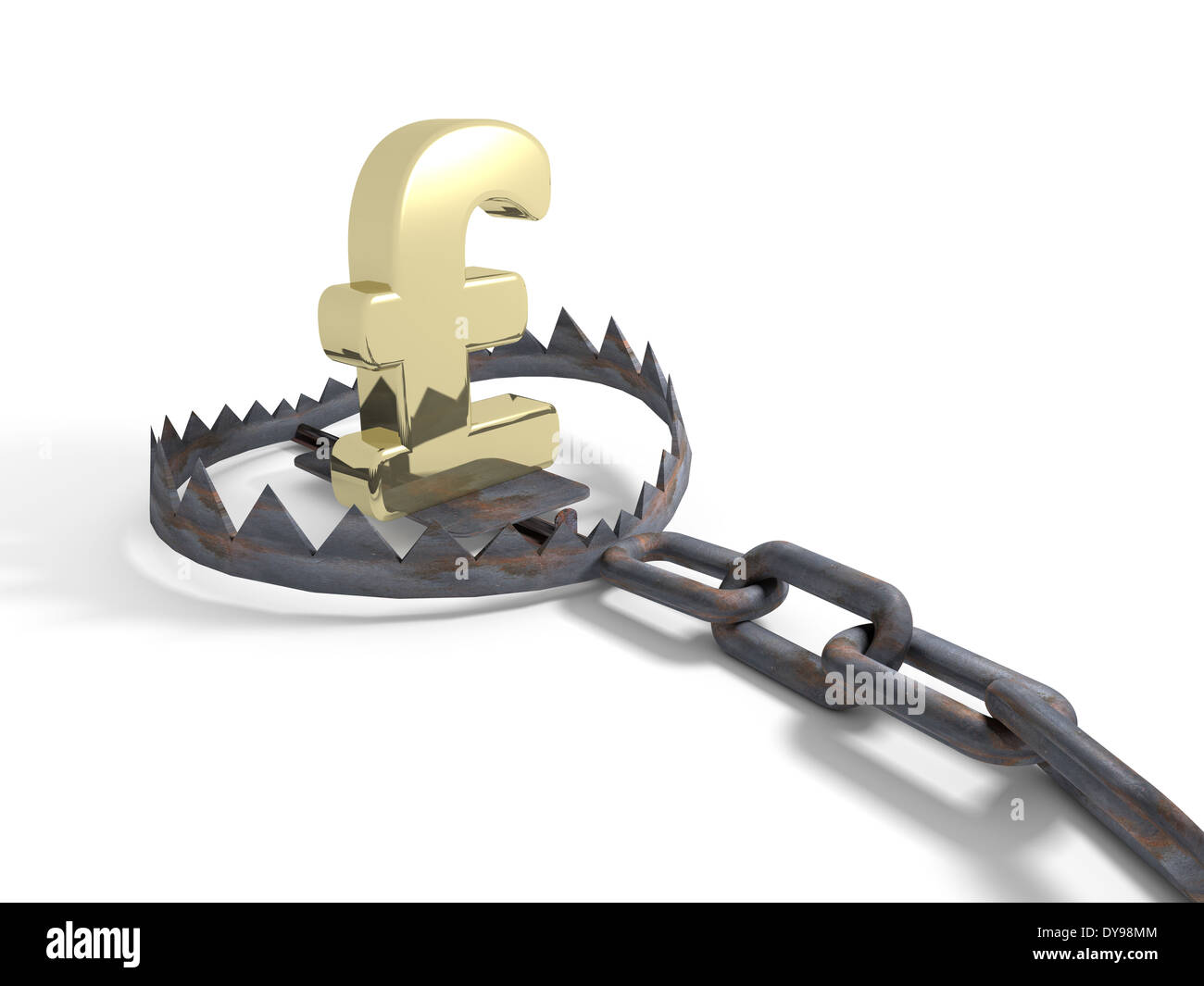 Symbole dièse et piège à ours isolé sur fond blanc Photo Stock - Alamy