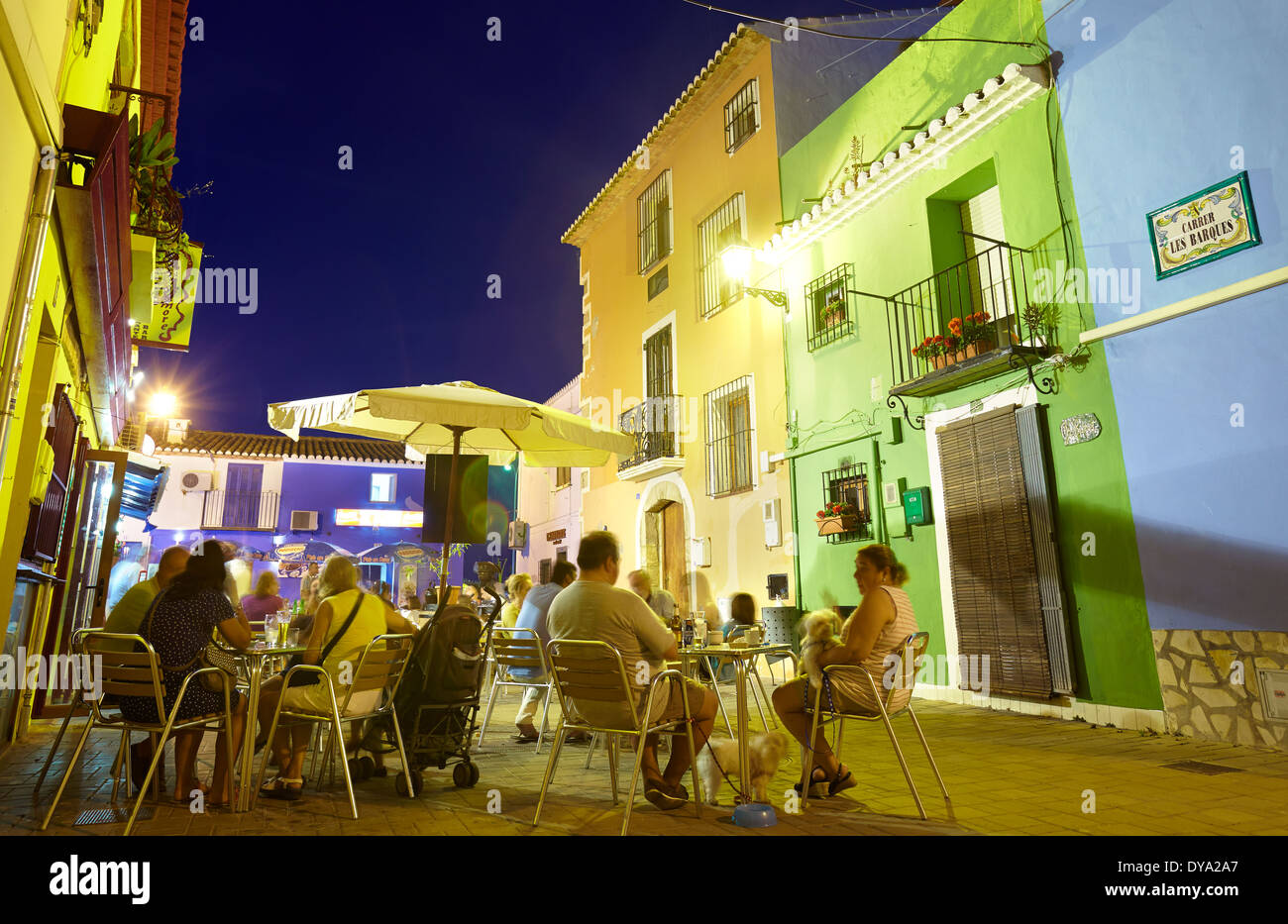 Denia restaurants terrasses bars Banque de photographies et d’images à ...