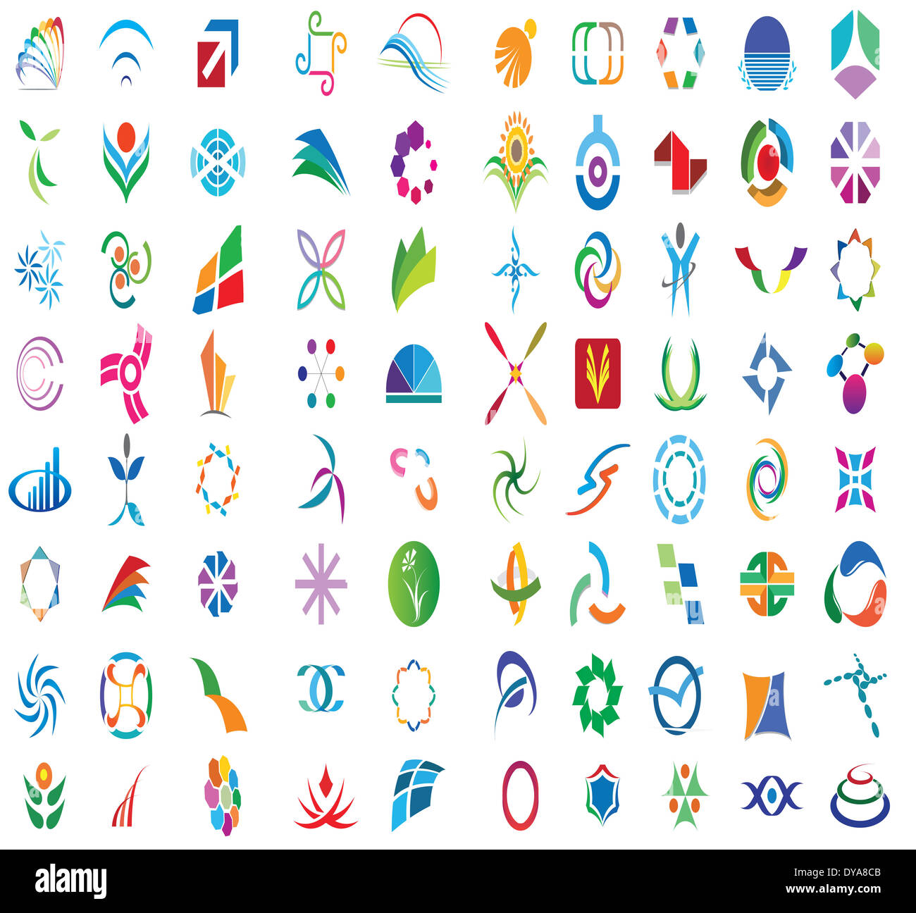 Logo un rond bleu avec s Banque de photographies et d’images à haute ...