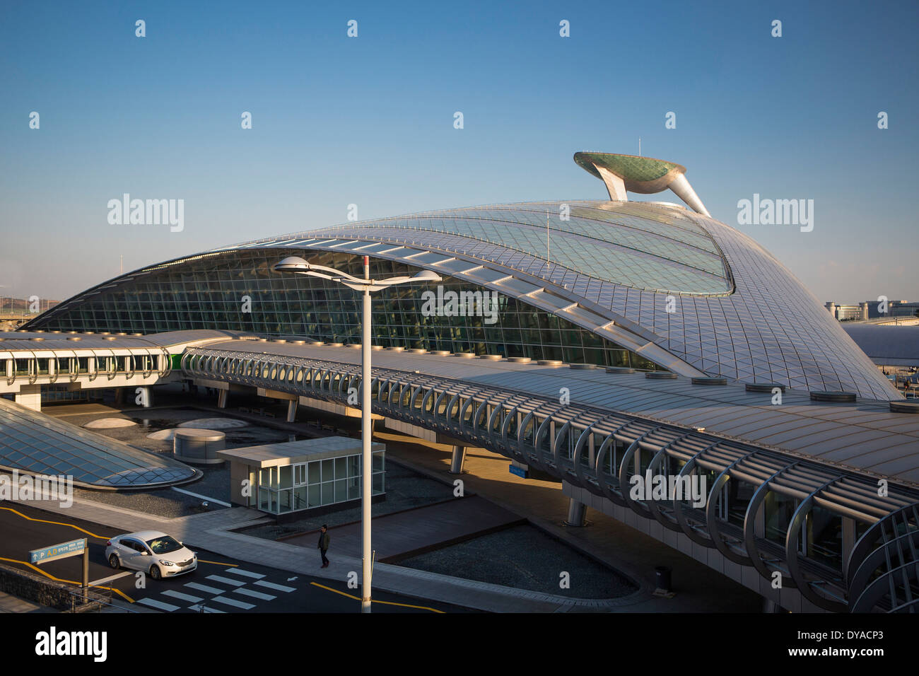 Incheon, Corée, Asie, à Séoul, à l'aéroport, l'architecture, ville ...