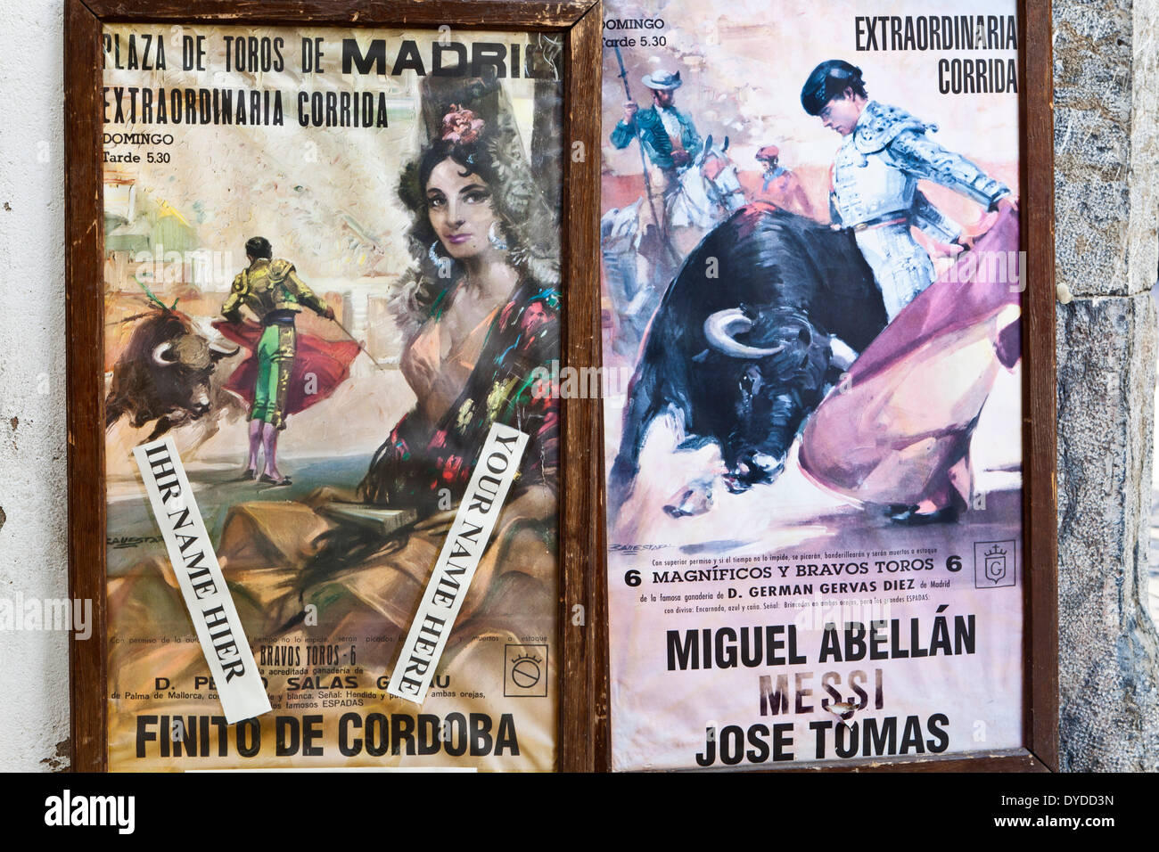 Bullfighting poster posters Banque de photographies et d’images à haute ...