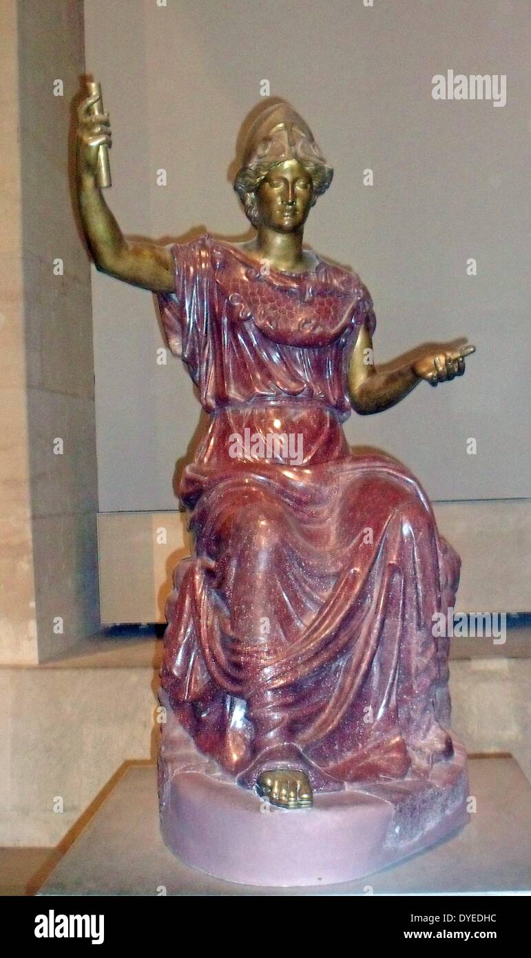 La déesse romaine Minerva 2e siècle avant J.-C. Déesse de la sagesse et ...