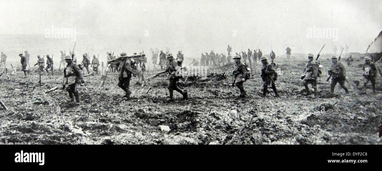 Les soldats canadiens à la ligne de front pendant la première guerre ...