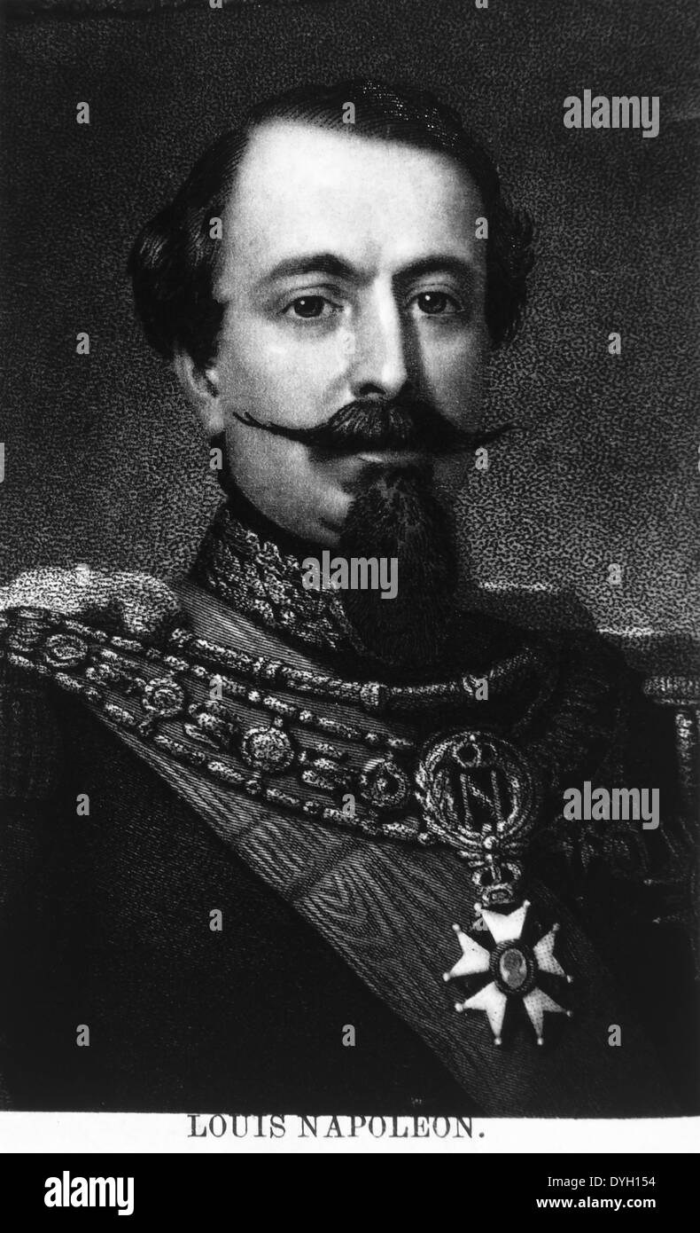Bonaparte napoleon iii Banque d'images noir et blanc - Alamy