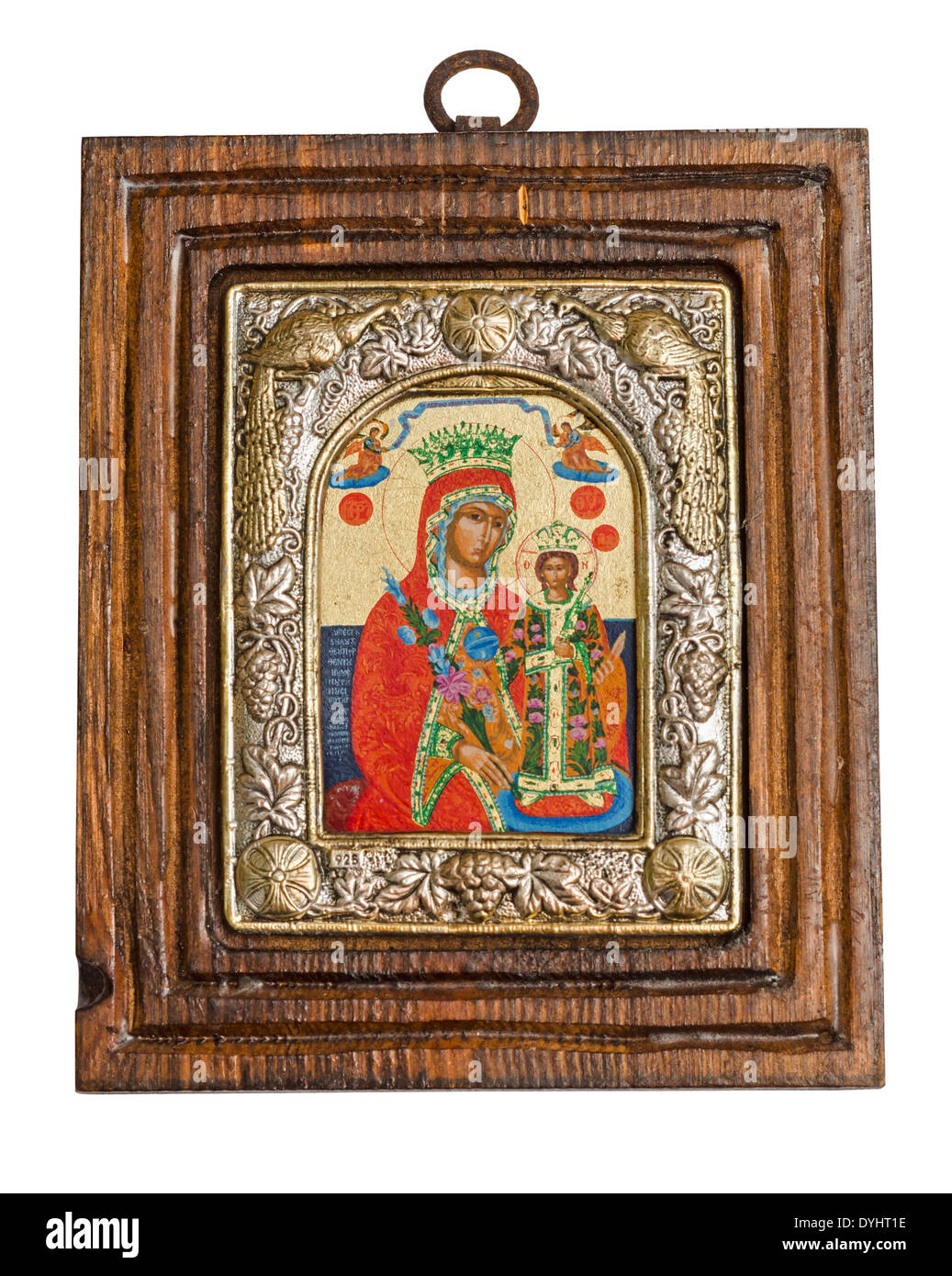 Icône avec vierge marie et jésus christ Banque de photographies et d ...