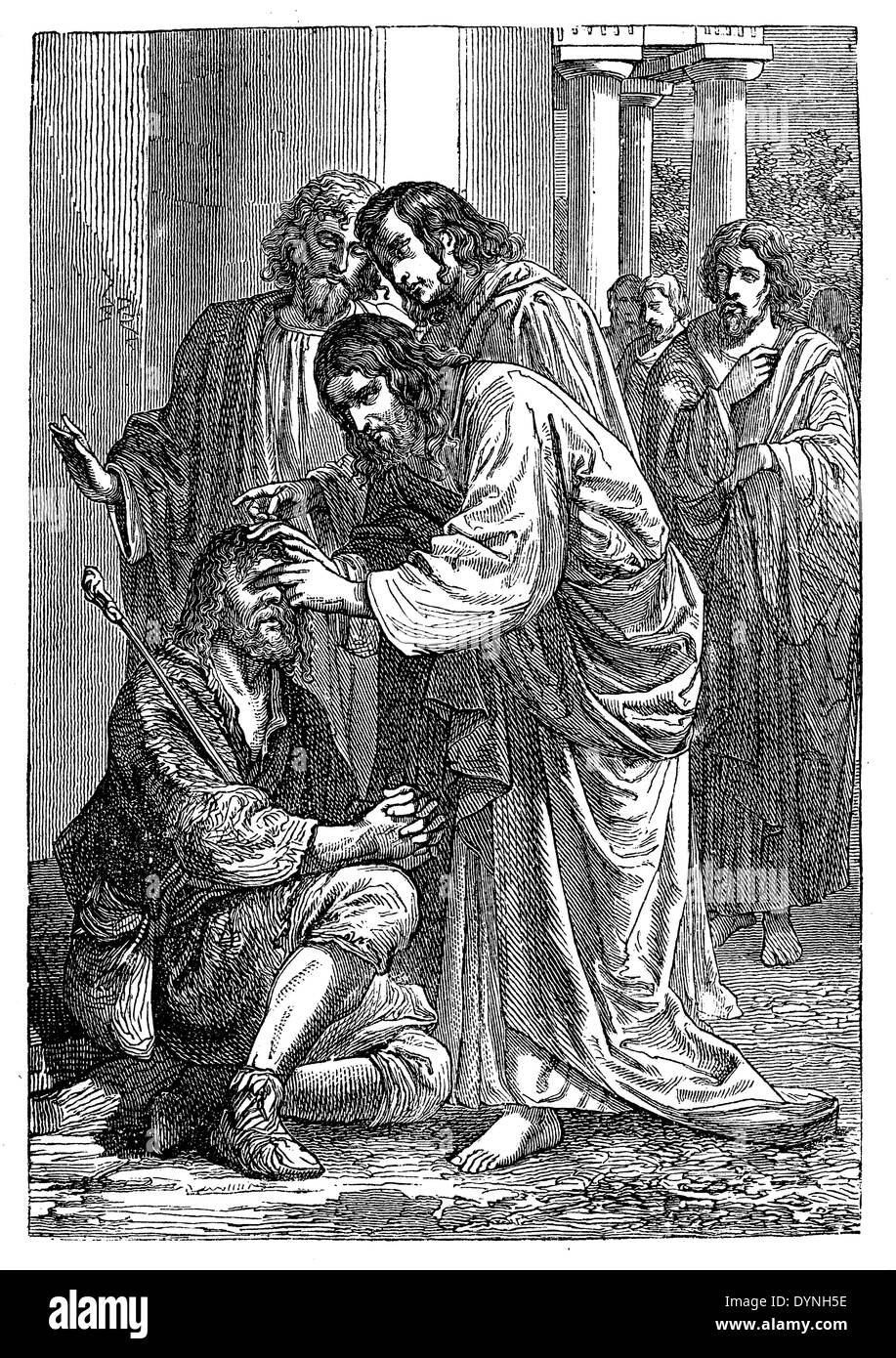 Jesus heals blind Banque de photographies et d’images à haute ...