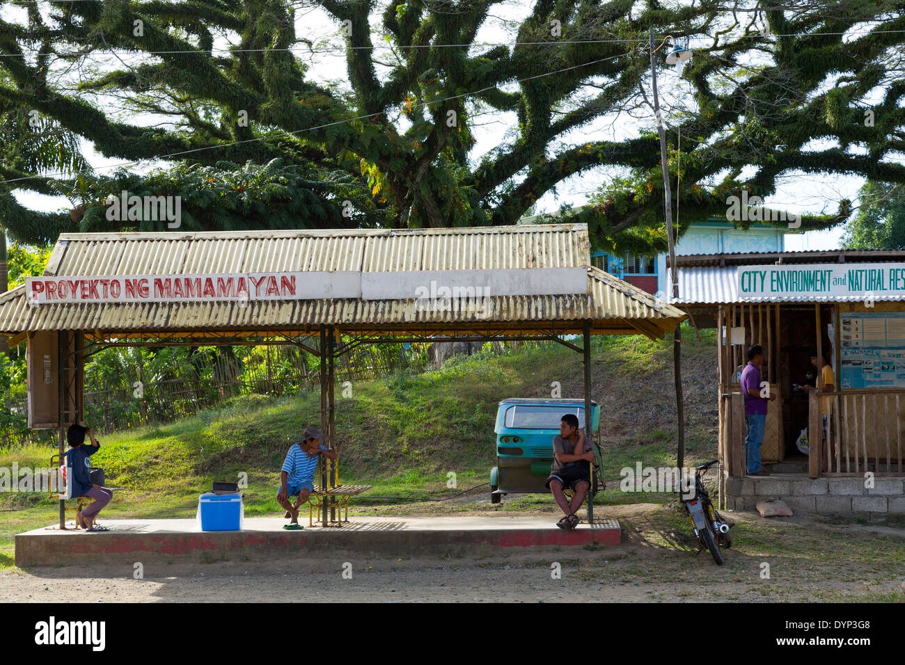 Station de bus à Puerto Princesa, Palawan, Philippines Photo Stock - Alamy