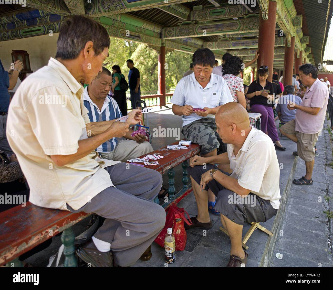 Les joueurs de cartes Banque de photographies et d’images à haute ...