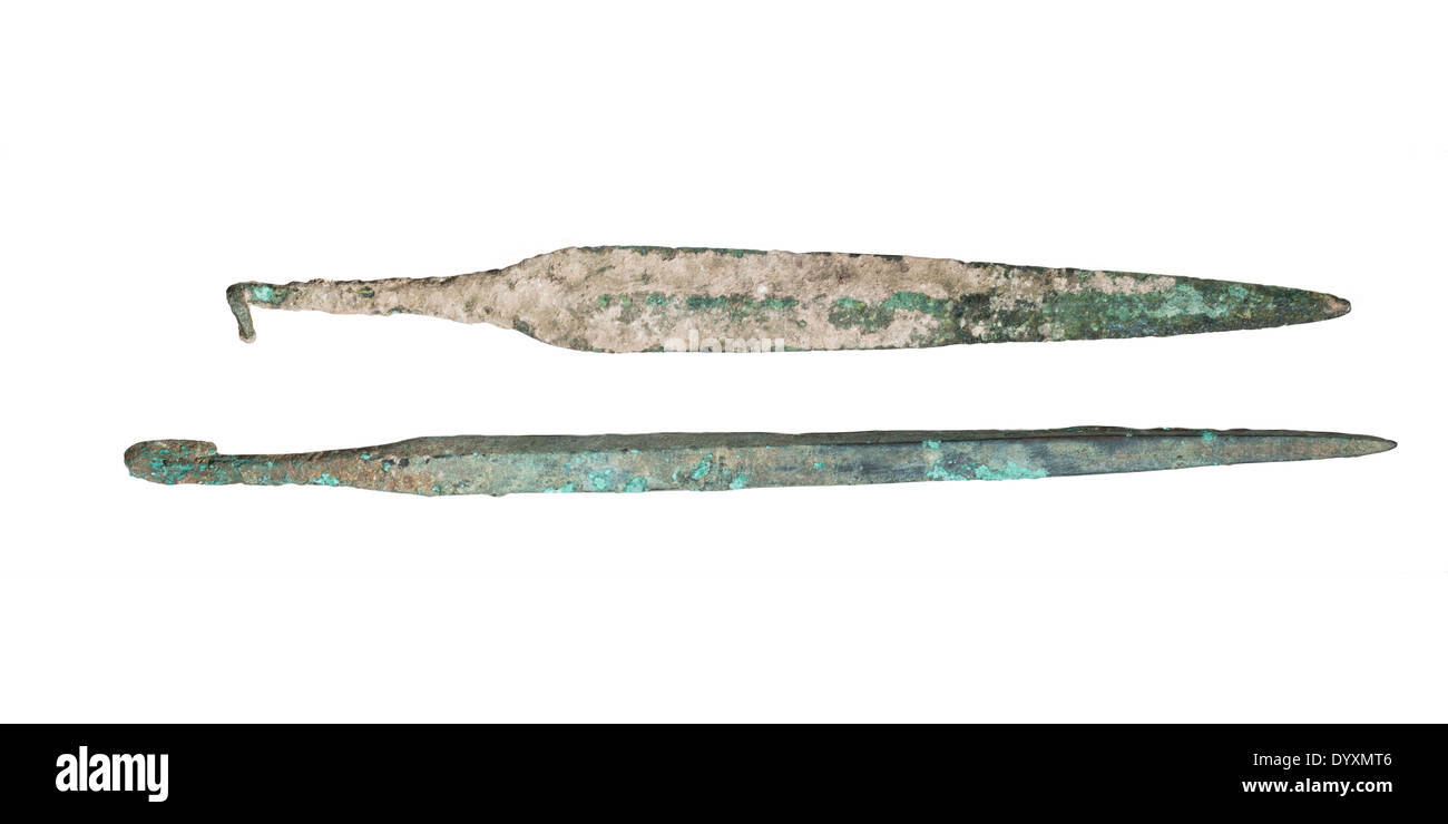 De lances en bronze Banque d'images détourées - Alamy