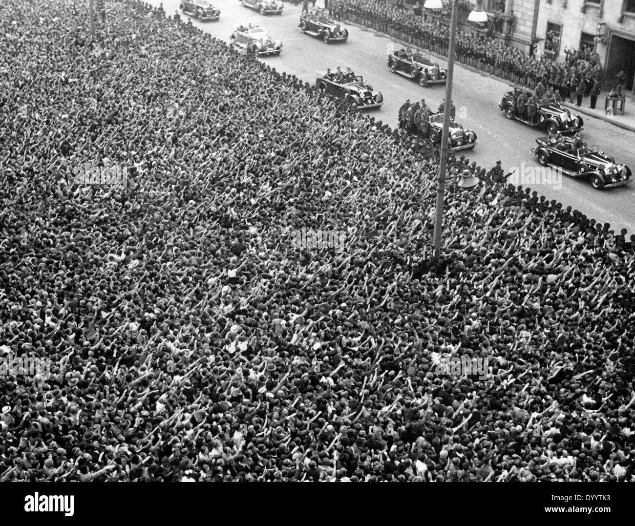 Munich agreement hitler 1938 Banque d'images noir et blanc - Alamy