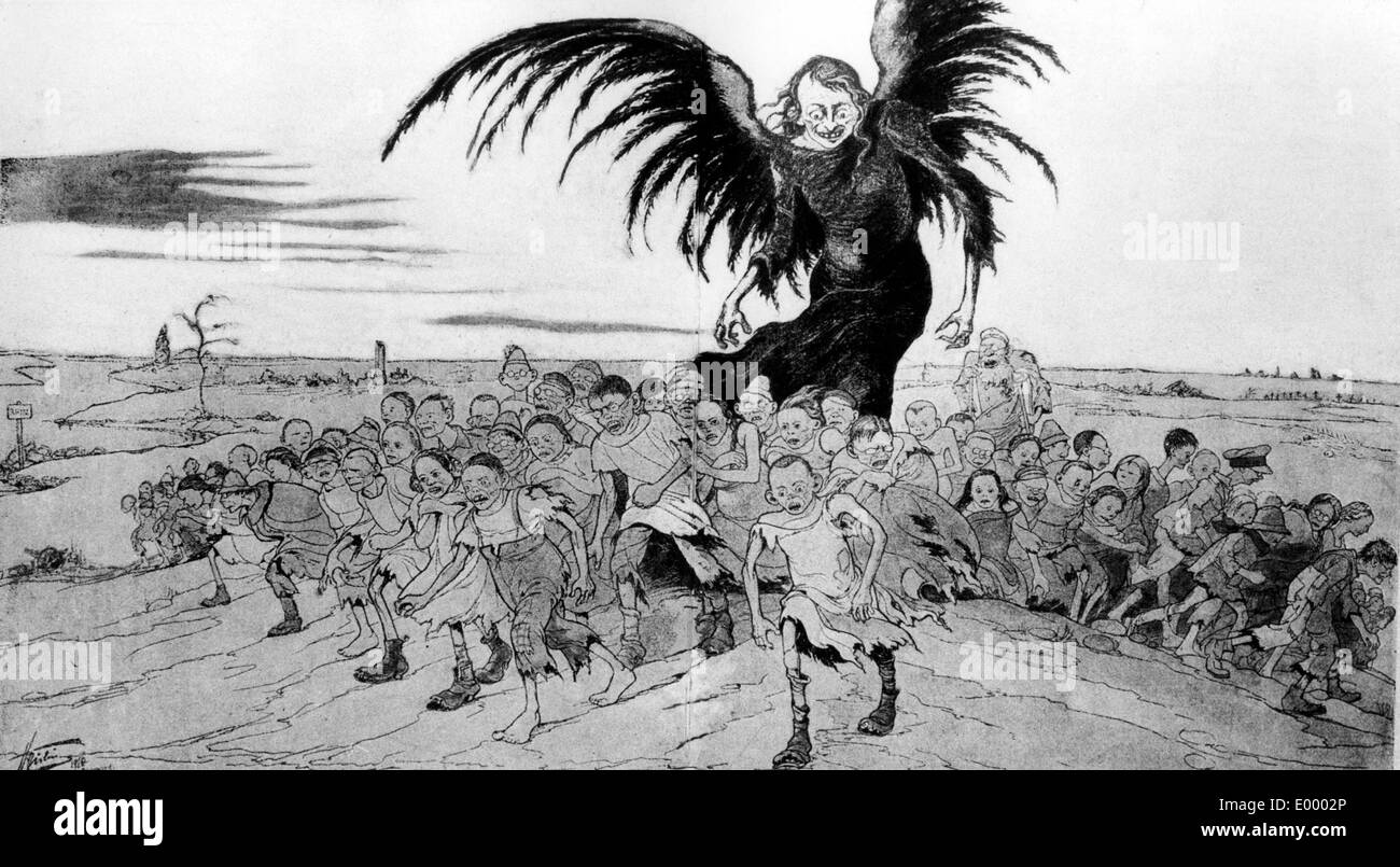 La famine en Allemagne, 1916 Photo Stock - Alamy