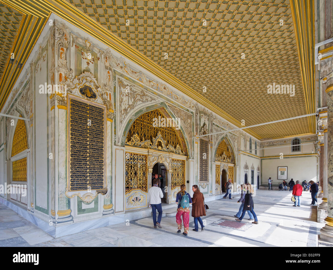 Divan, le palais de Topkapi, Topkapi Sarayi, Istanbul, côté européen ...