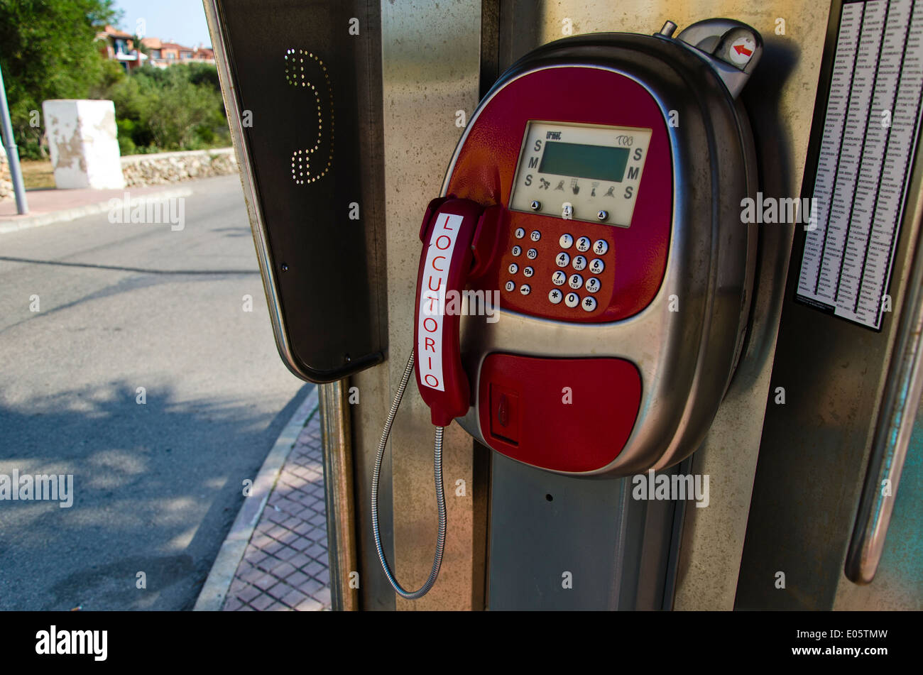 Spanish phone box Banque de photographies et d’images à haute ...