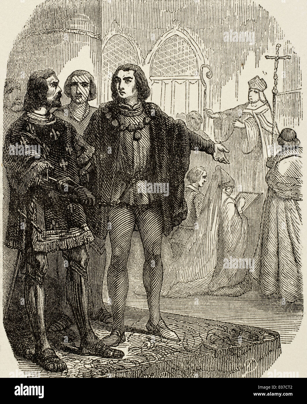 Louis XI (1423-1483). Roi de France. Mariage de Louis XI avec sa ...
