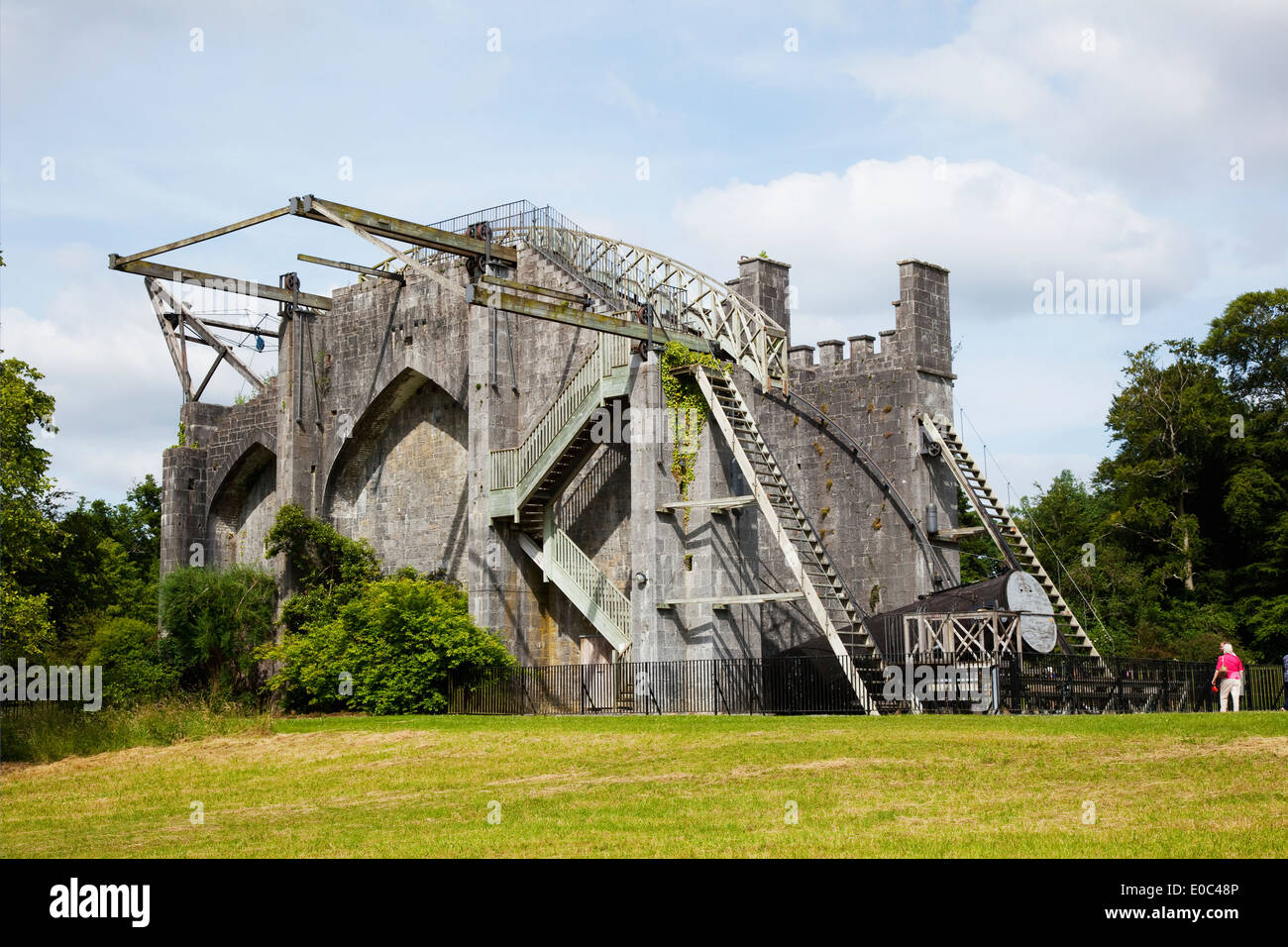 Le grand télescope sur ; Château de Birr Birr, County Offaly, Irlande ...