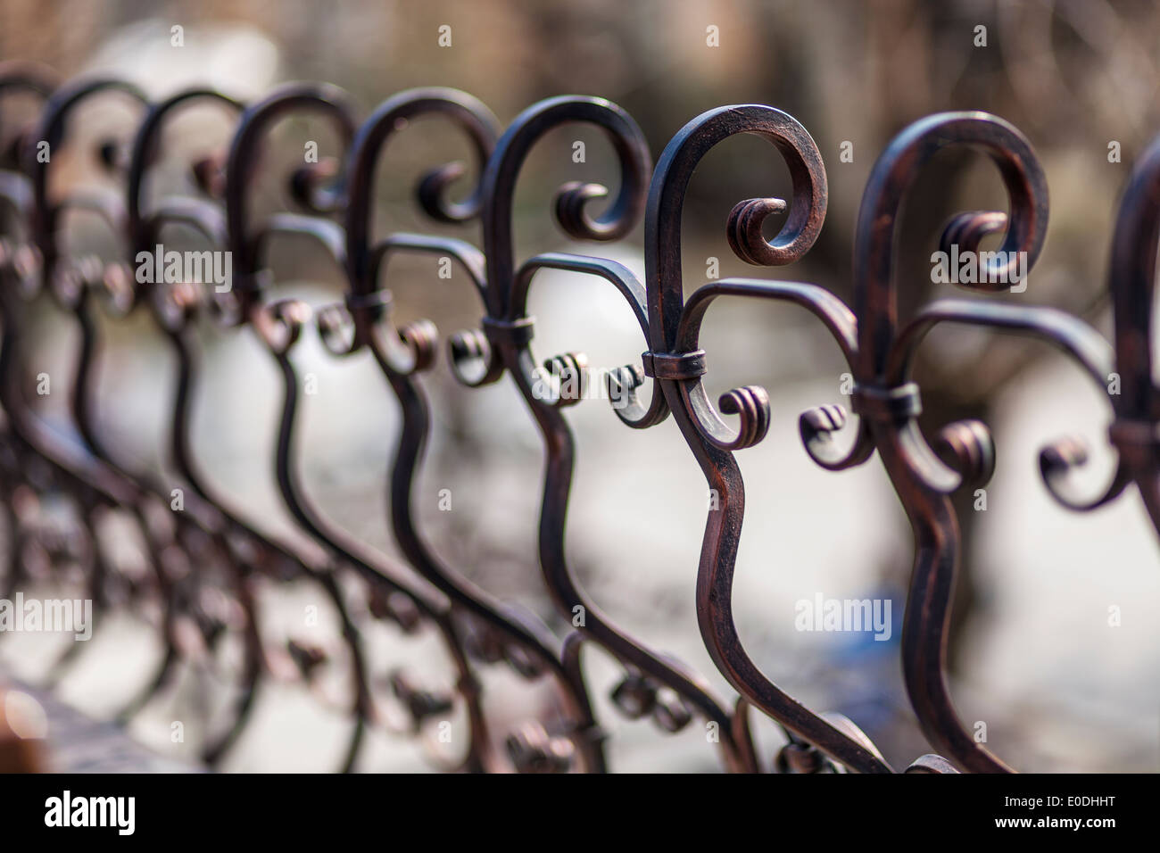 Clôtures décoratives en fer Banque de photographies et d’images à haute ...