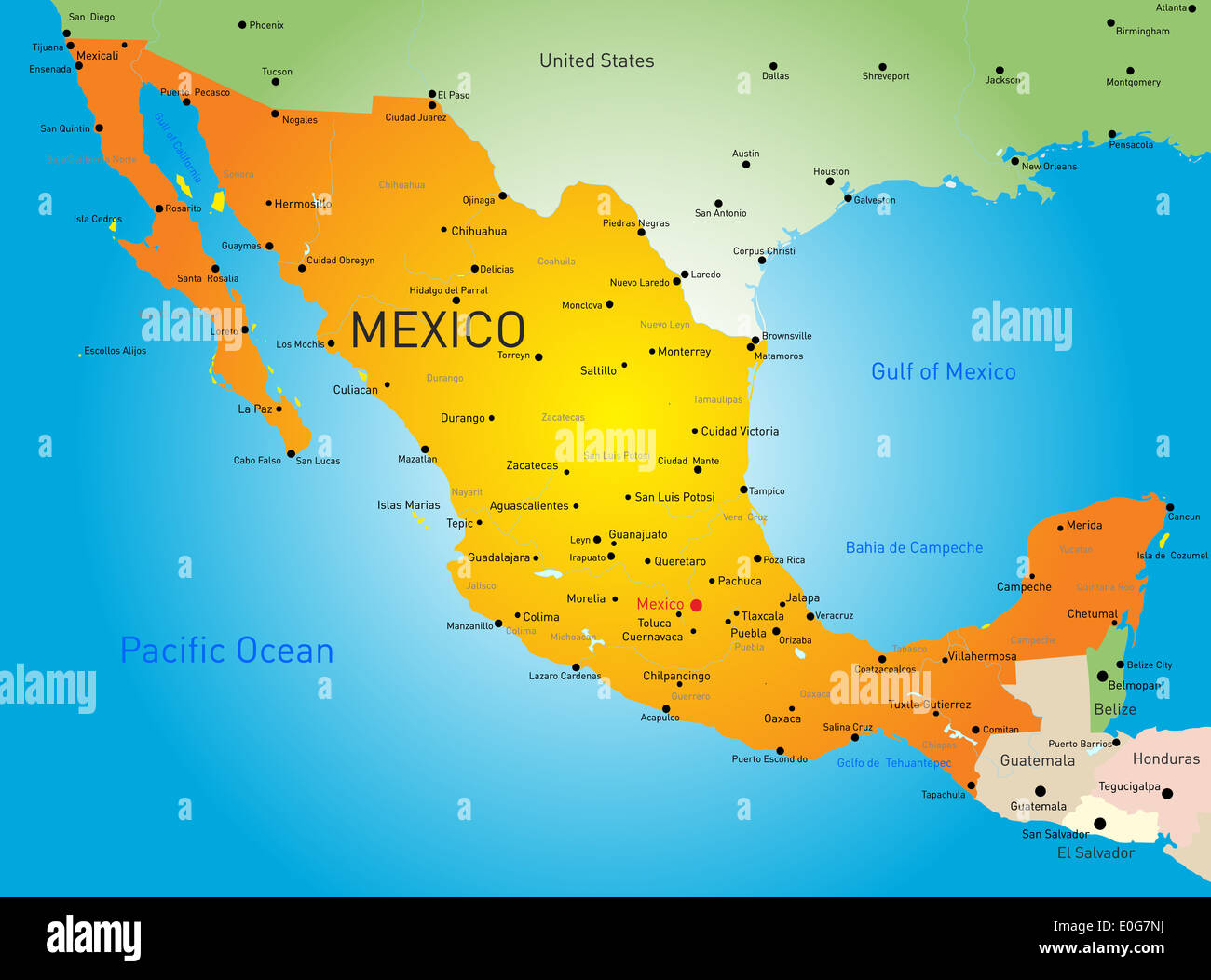 Carte de la paz mexique Banque de photographies et d’images à haute ...