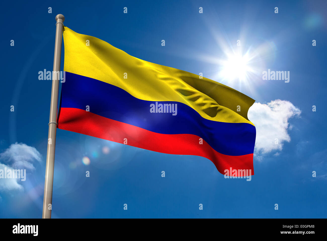 Drapeau national colombie Banque de photographies et d’images à haute ...