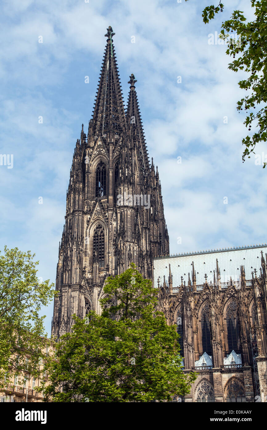 Flèche de la cathédrale de cologne Banque de photographies et d’images ...