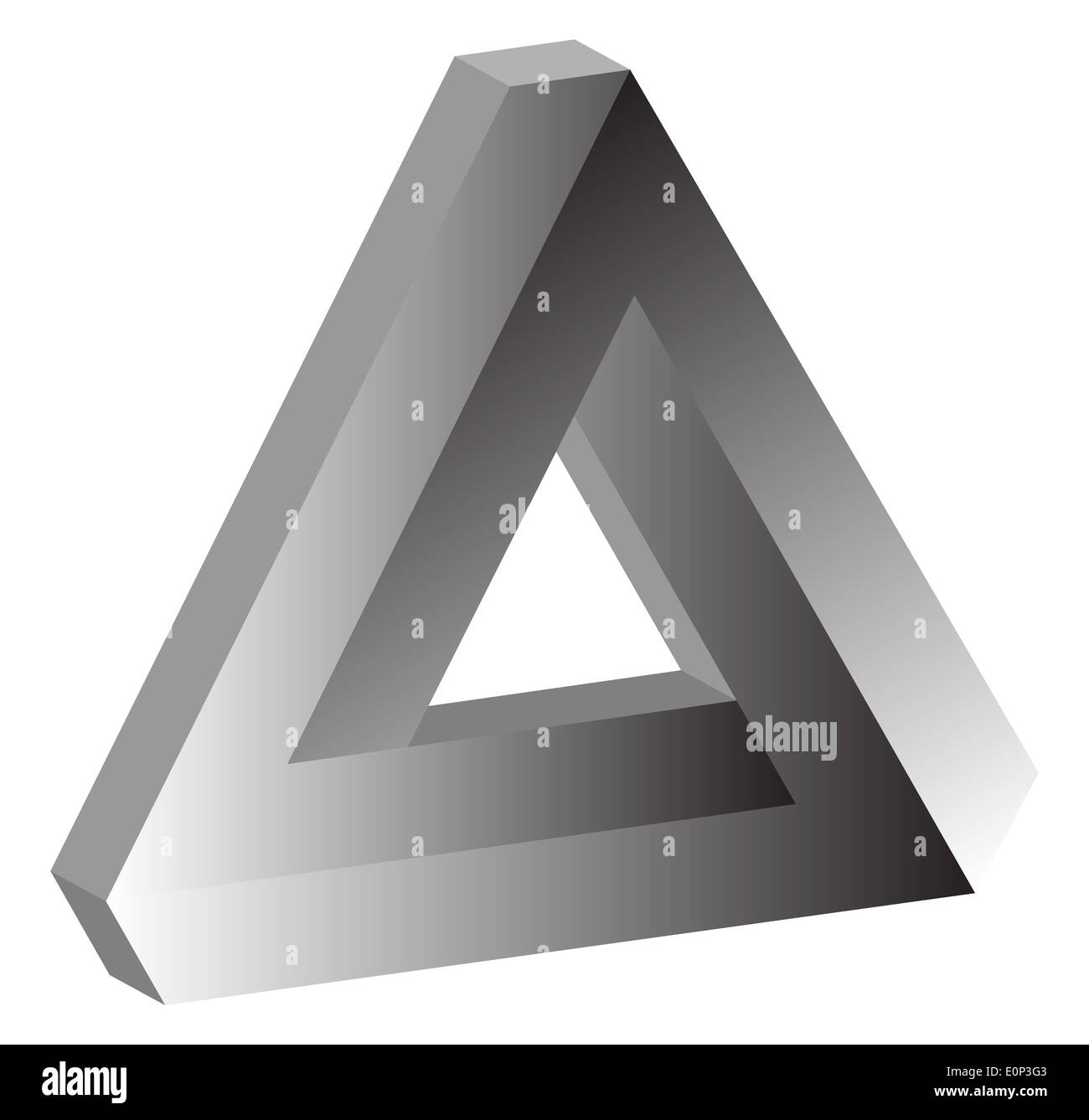 Infinite triangle optical illusion Banque de photographies et d’images ...