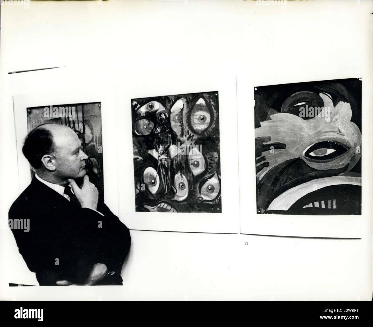 Le 21 novembre 1961 - Exposition de peintures de schizophrènes : photo ...