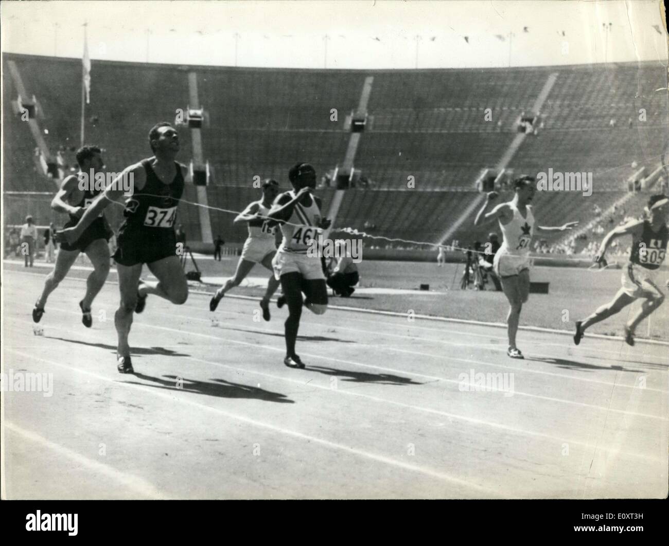 Septembre 05, 1967 - Les Williams, Tolan, Joubert au Jeux Olympiques de ...